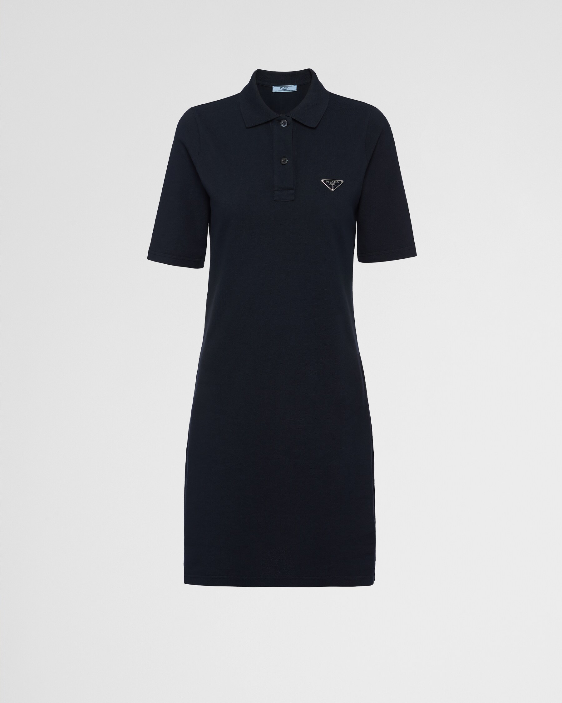 Navy Piqué Dress | PRADA