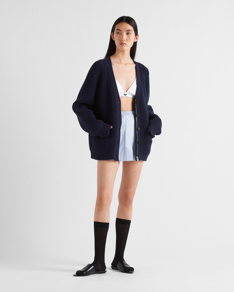 White Jersey Bra | PRADA