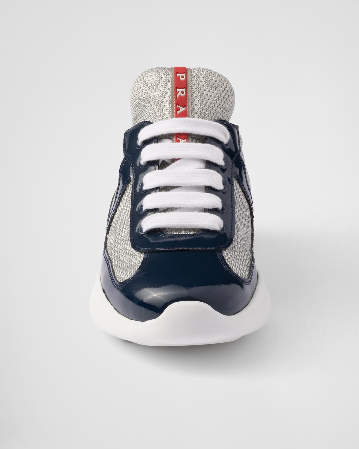 Royal Blue Prada America's Cup Biker Fabric Sneakers | PRADA