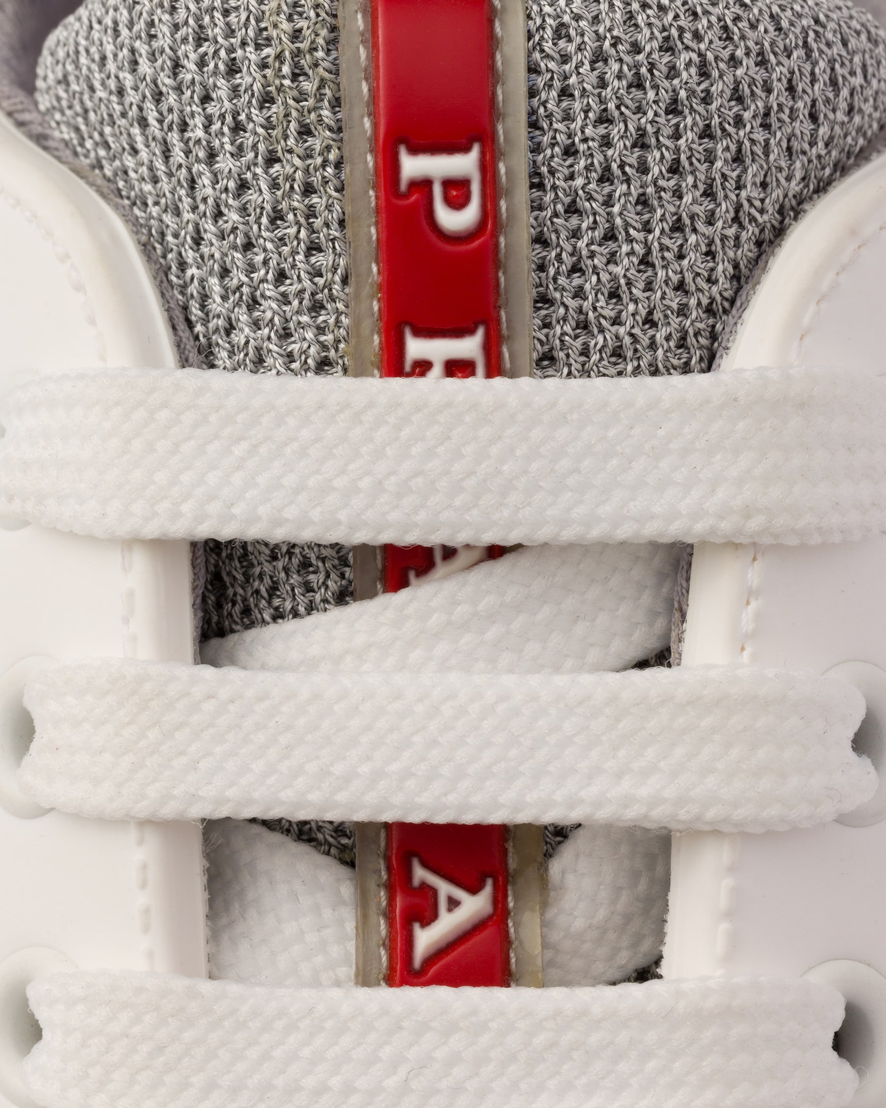 White Prada America's Cup Soft Rubber And Bike Fabric Sneakers | PRADA