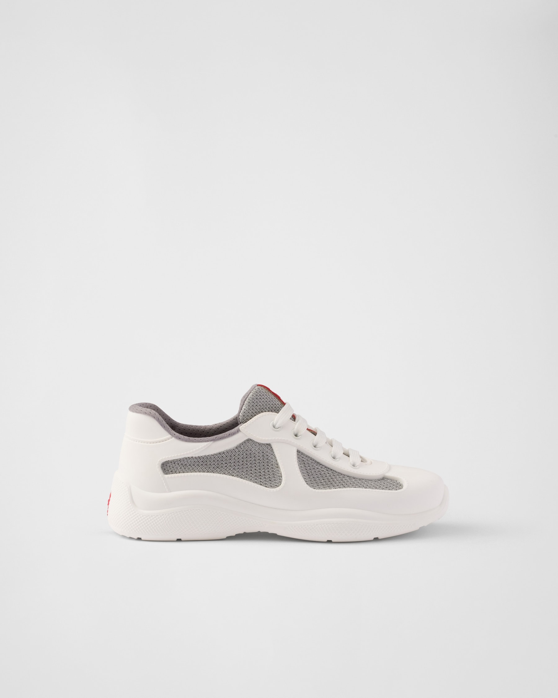 White Prada America's Cup Soft Rubber And Bike Fabric Sneakers | PRADA ...