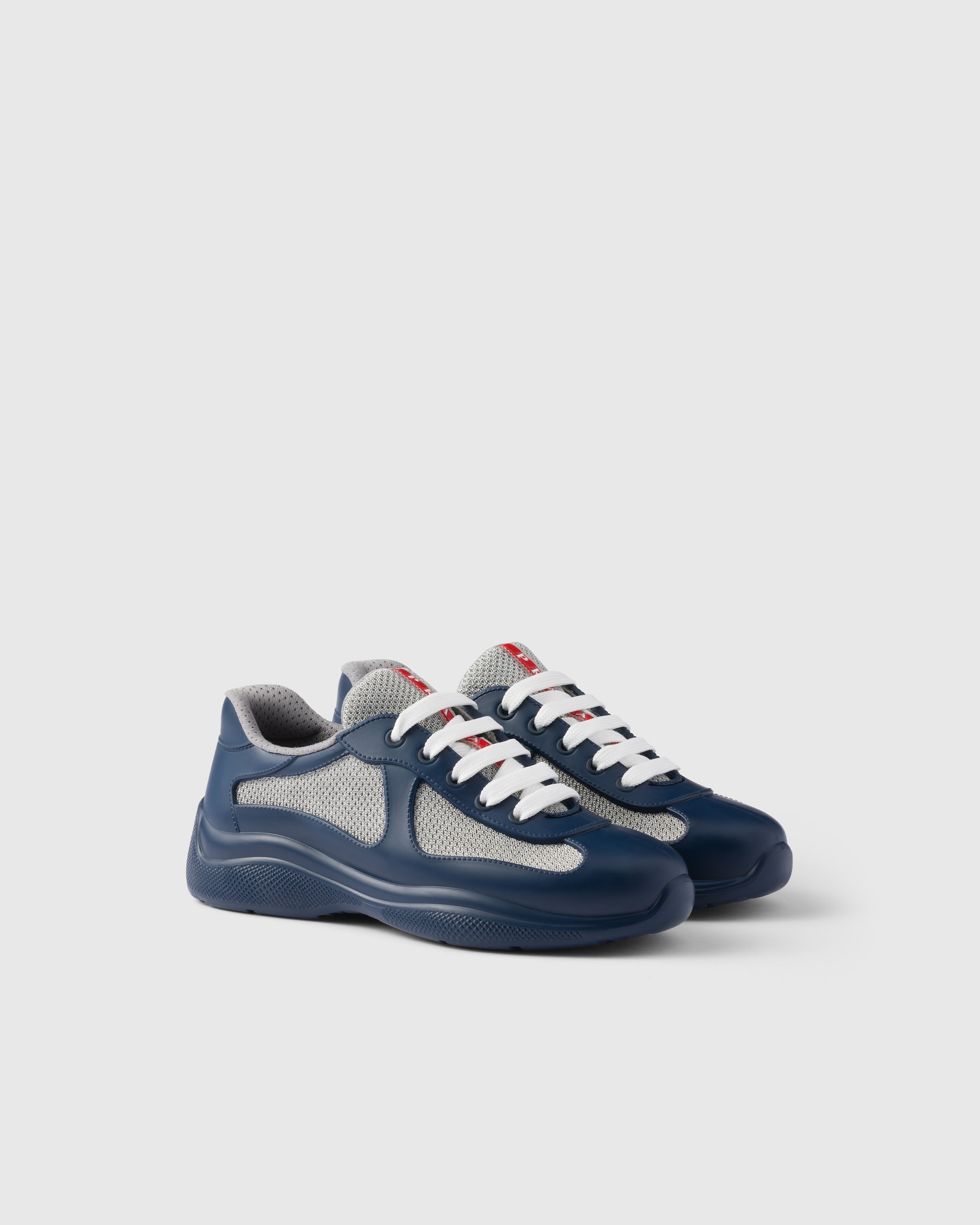 Royal Blue Prada America's Cup Soft Rubber And Bike Fabric Sneakers ...