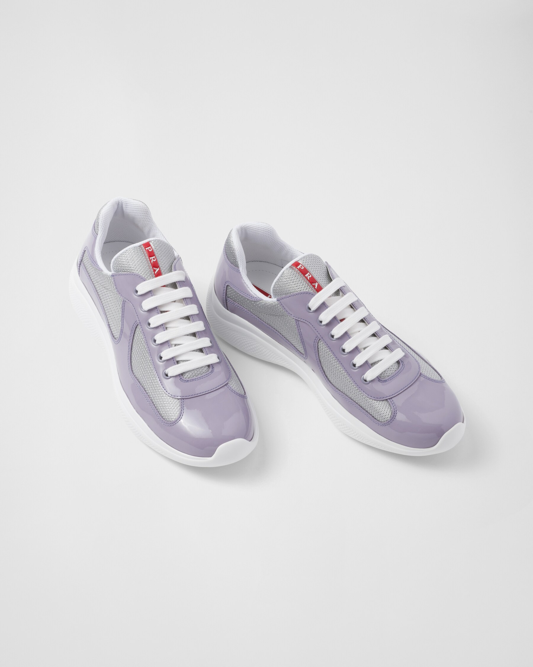 Wisteria/silver Prada America's Cup Patent Leather And Bike Fabric ...