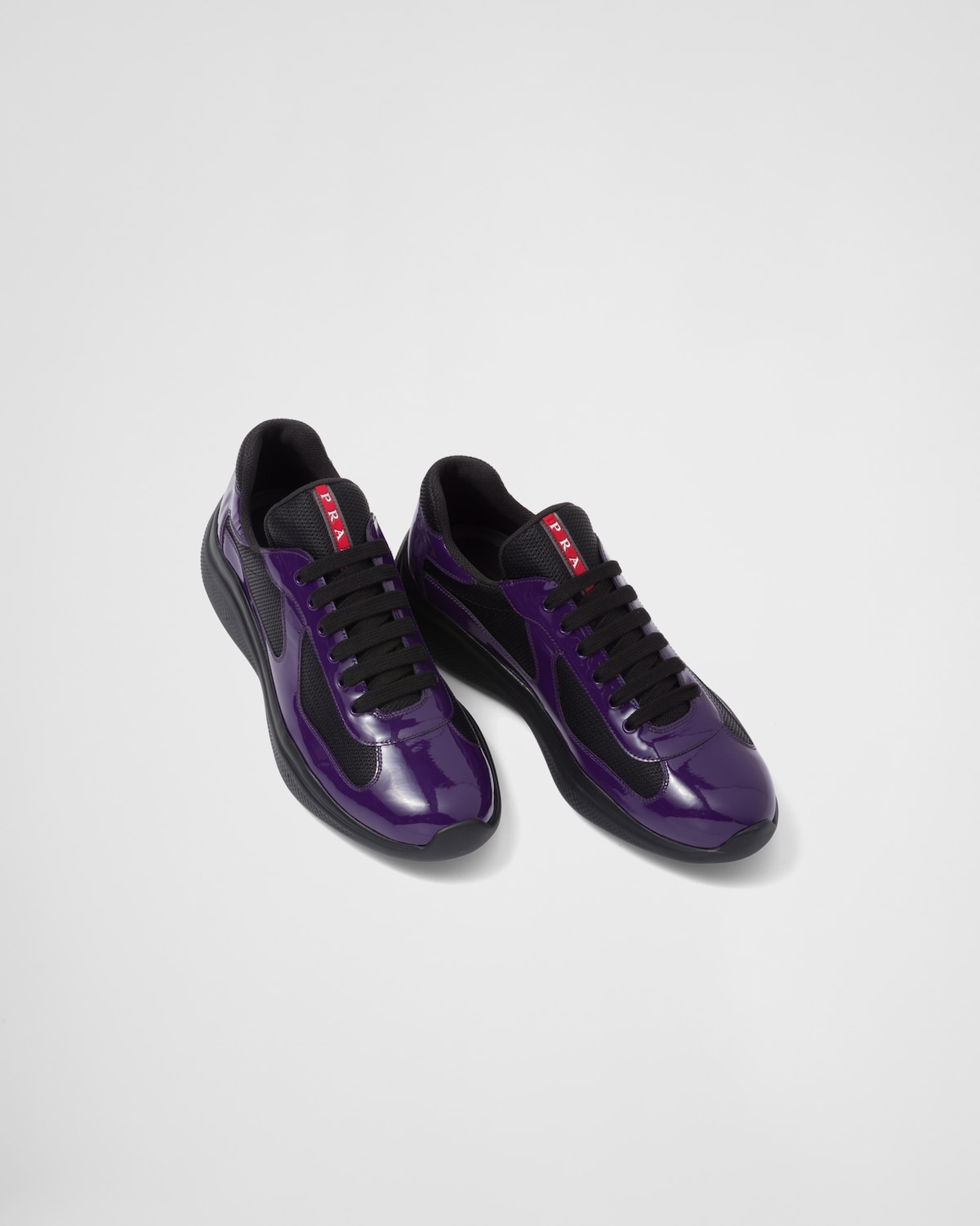 Violet/black Patent Leather And Technical Fabric Prada America's Cup ...