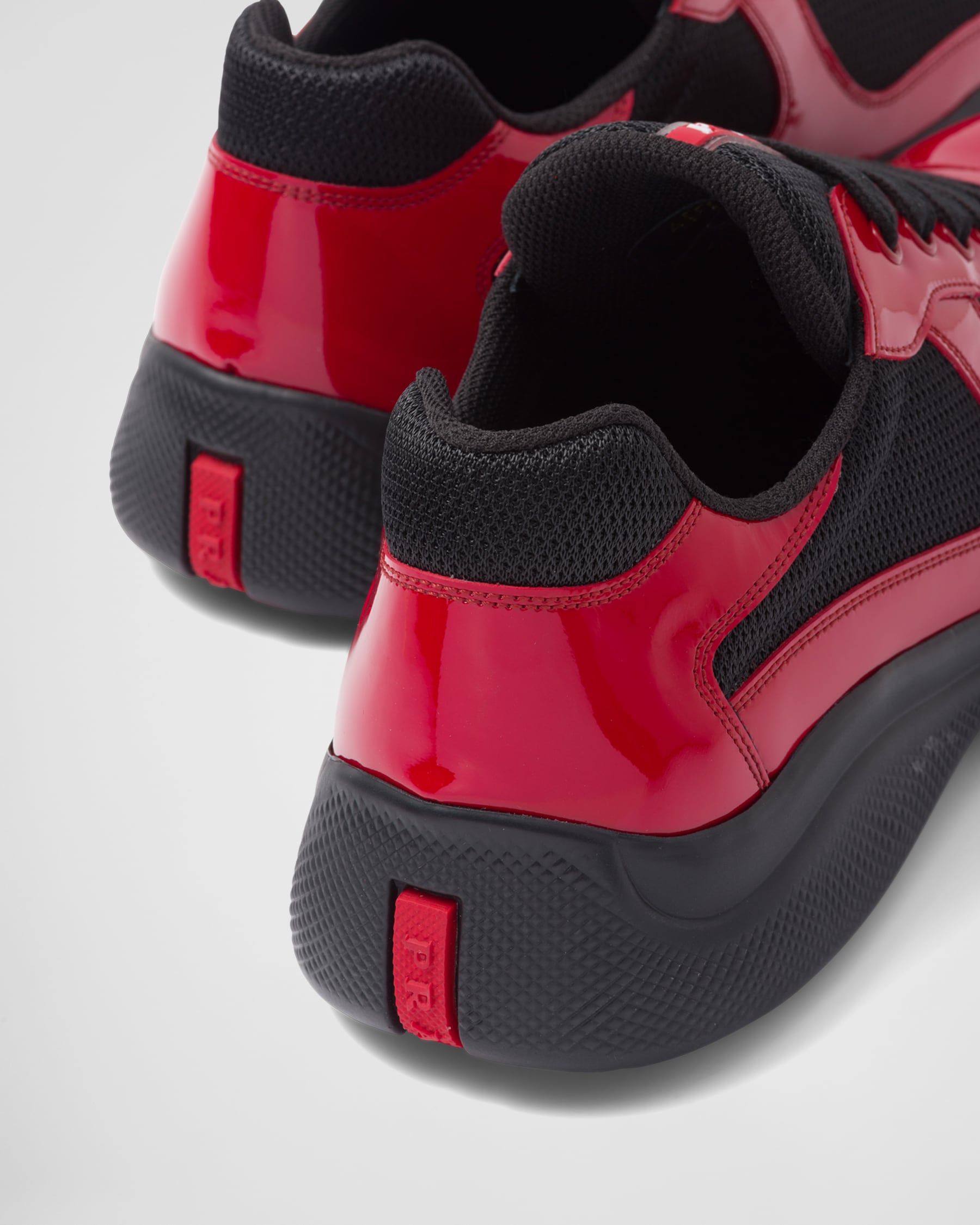 Red/black Patent Leather And Technical Fabric Prada America's Cup ...