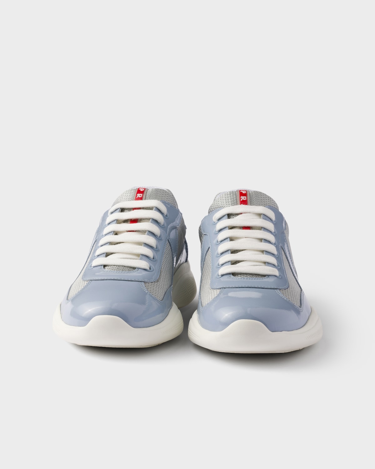 Astral Blue/silver Patent Leather And Technical Fabric Prada America's ...