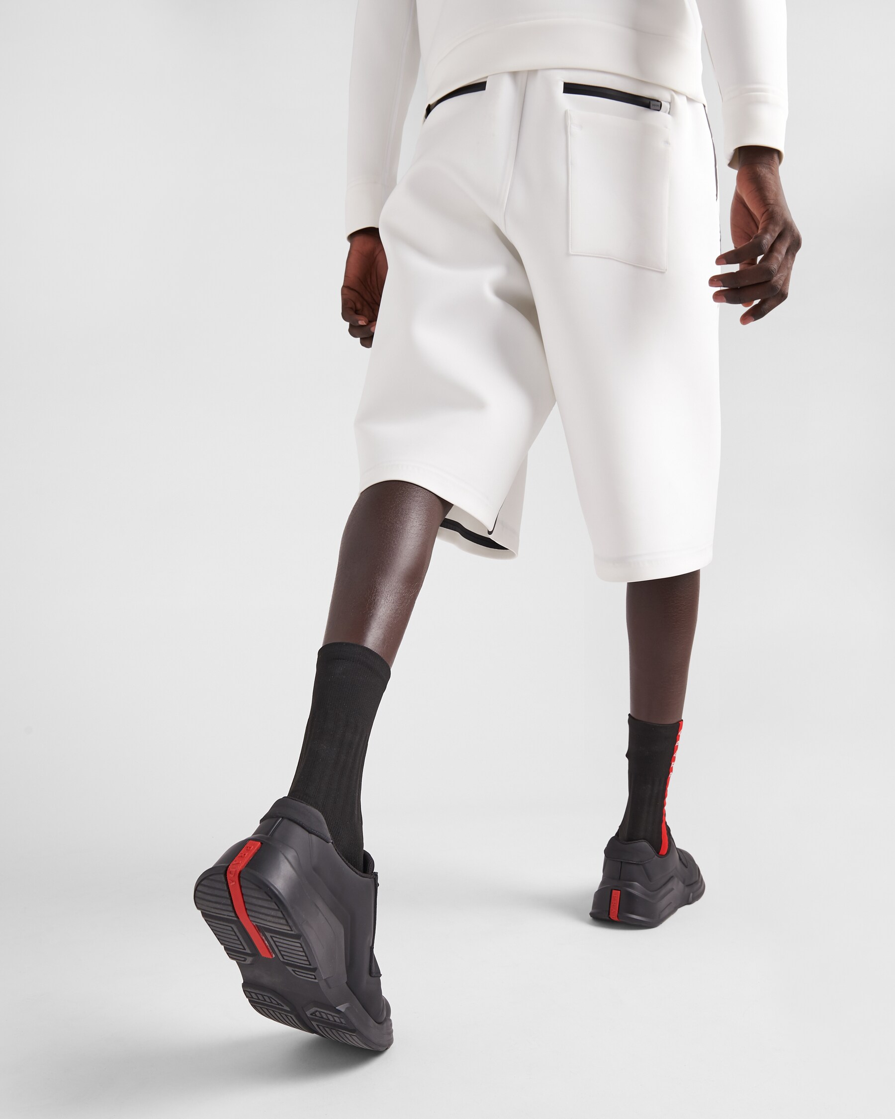 Black Prada Polarius Sneakers | PRADA