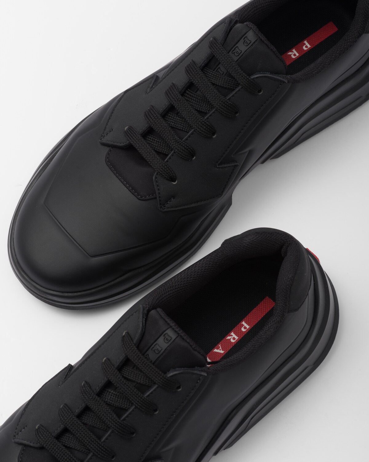 Black Prada Polarius Sneakers | PRADA