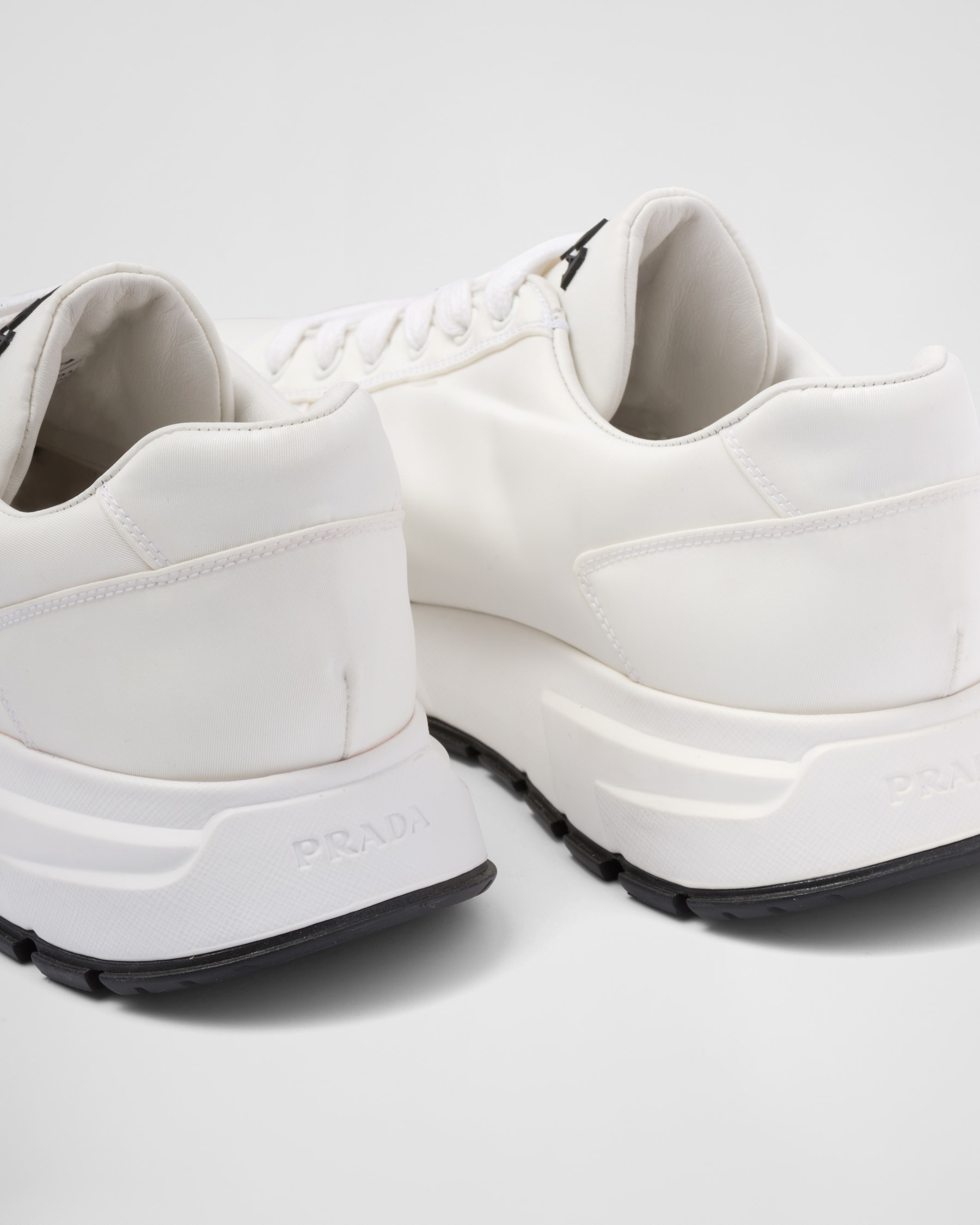 White Prada Prax 01 Sneakers | PRADA
