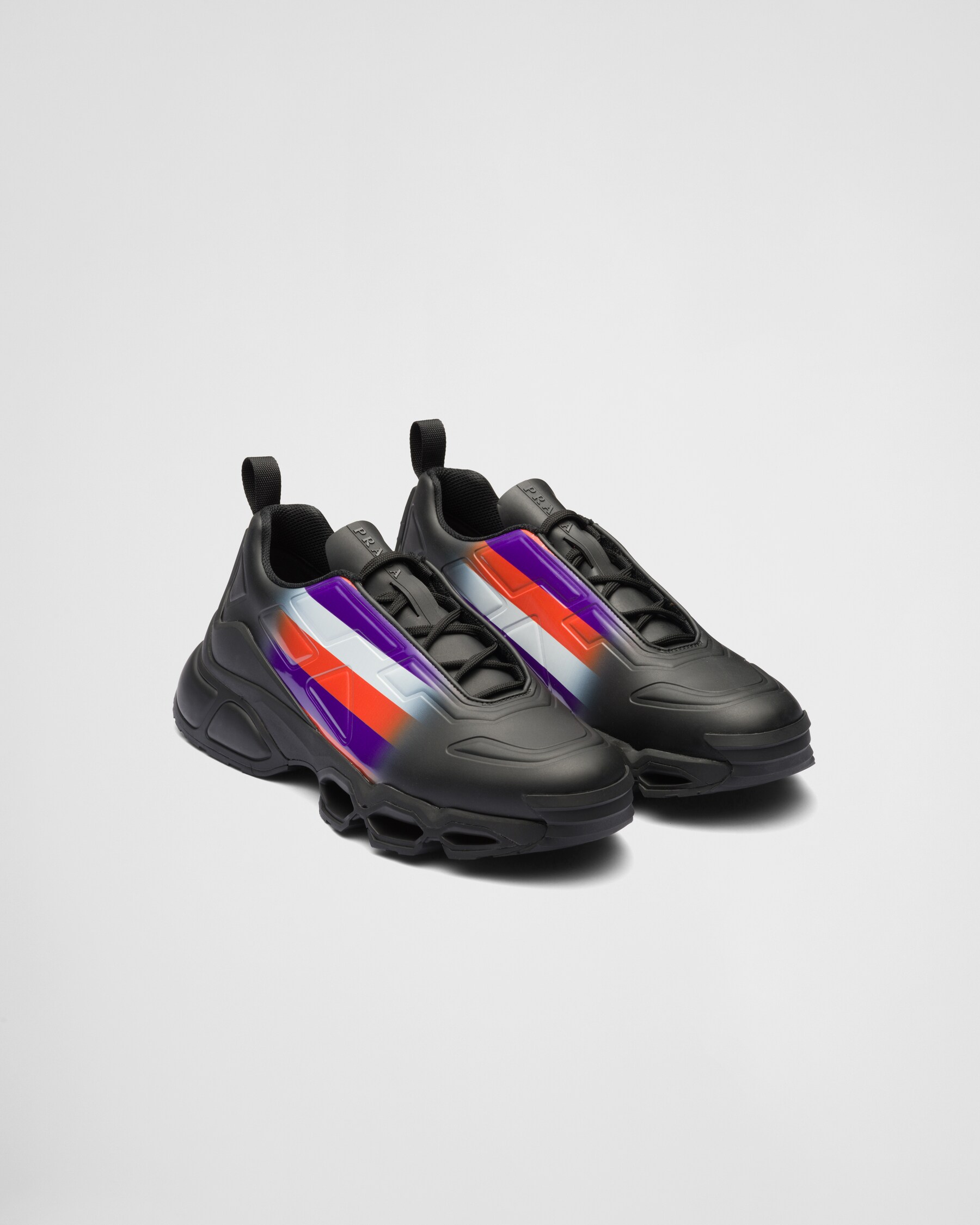 Violet Prada Collision Cross Sneakers | PRADA