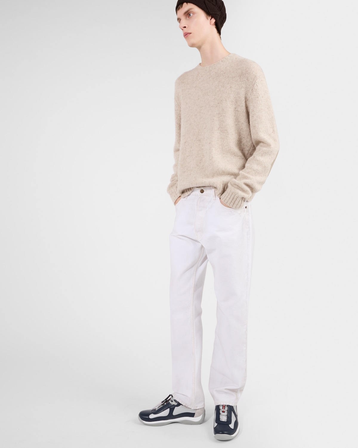 Black Prada America's Cup Soft Rubber And Bike Fabric Sneakers | PRADA