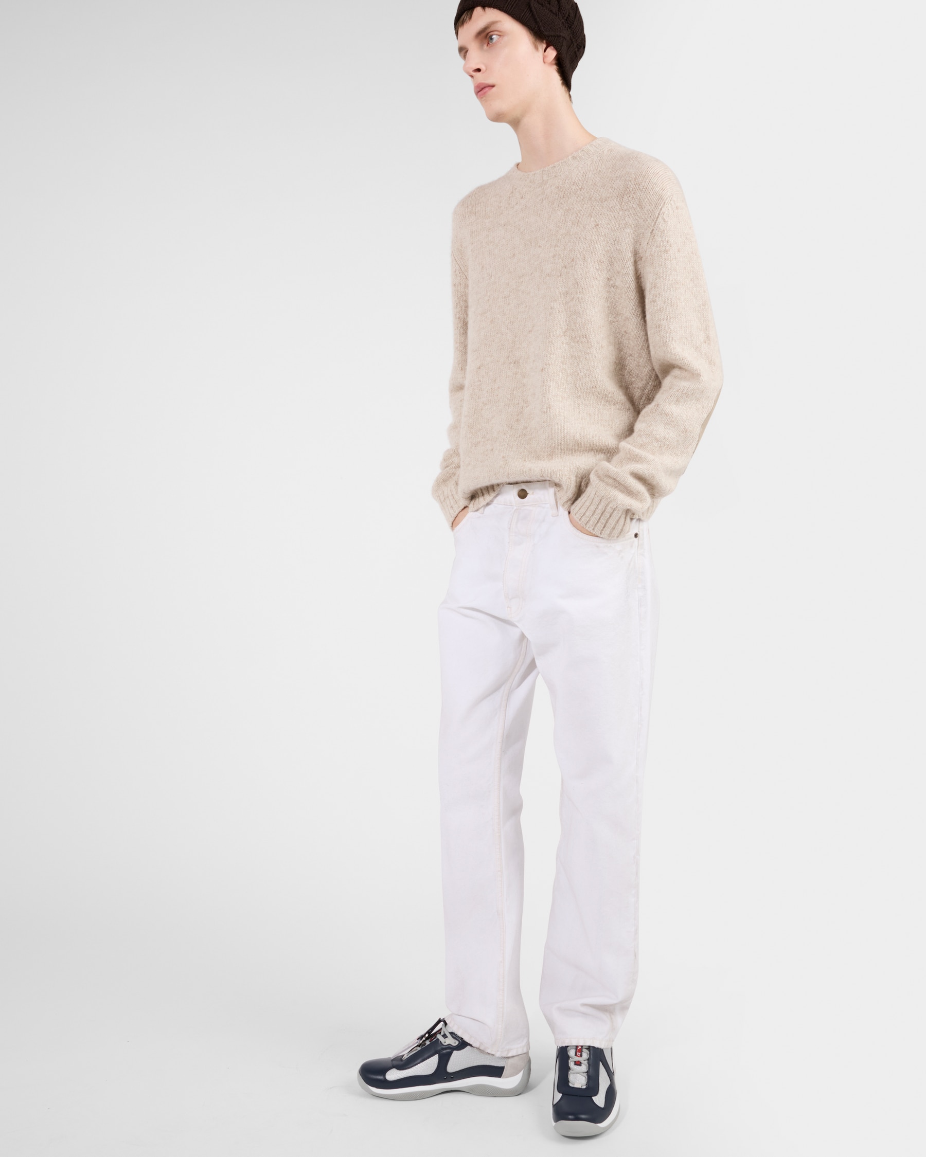 Black Prada America's Cup Soft Rubber And Bike Fabric Sneakers | PRADA