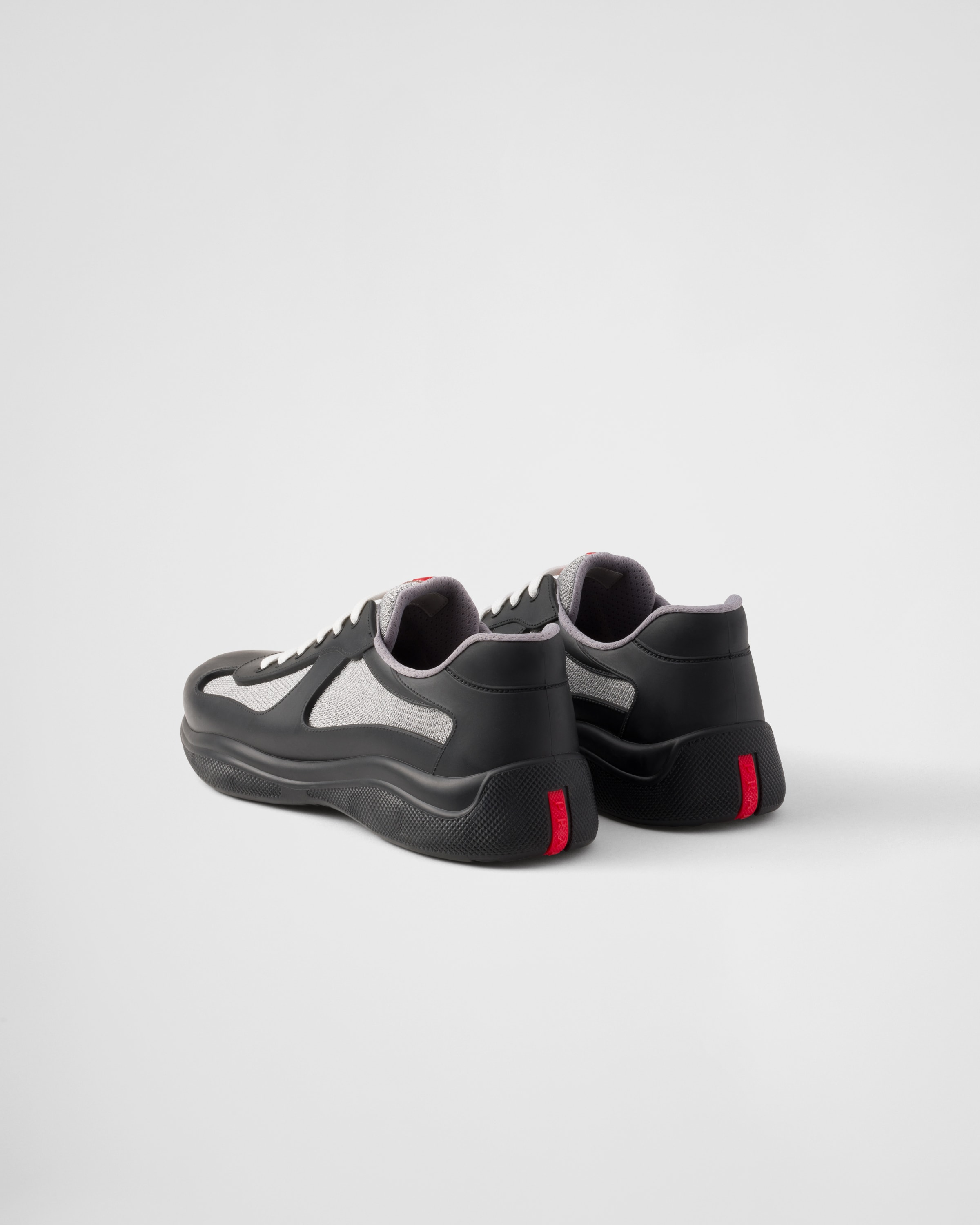 Black Prada America's Cup Soft Rubber And Bike Fabric Sneakers | PRADA