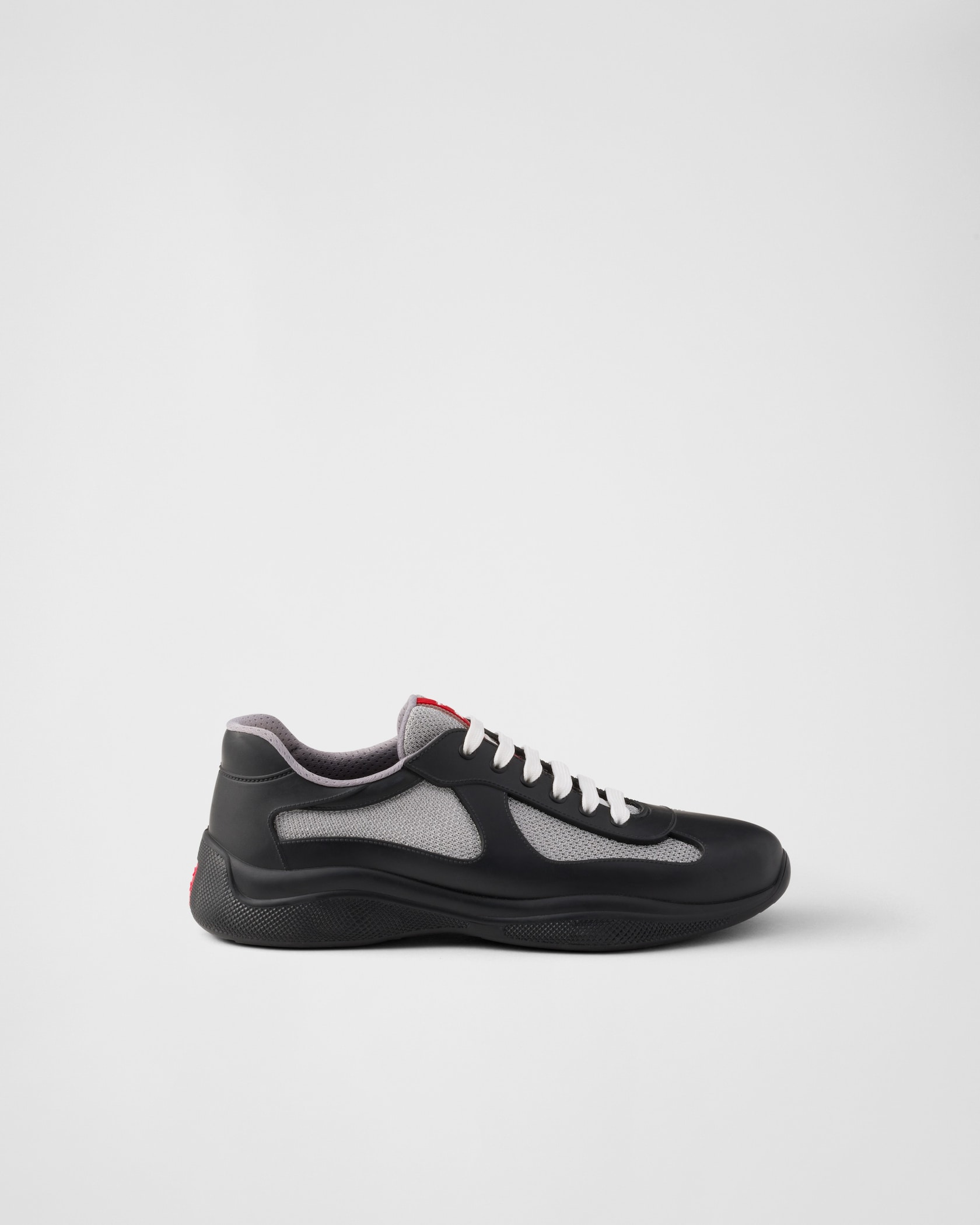 Black Prada America's Cup Soft Rubber And Bike Fabric Sneakers | PRADA