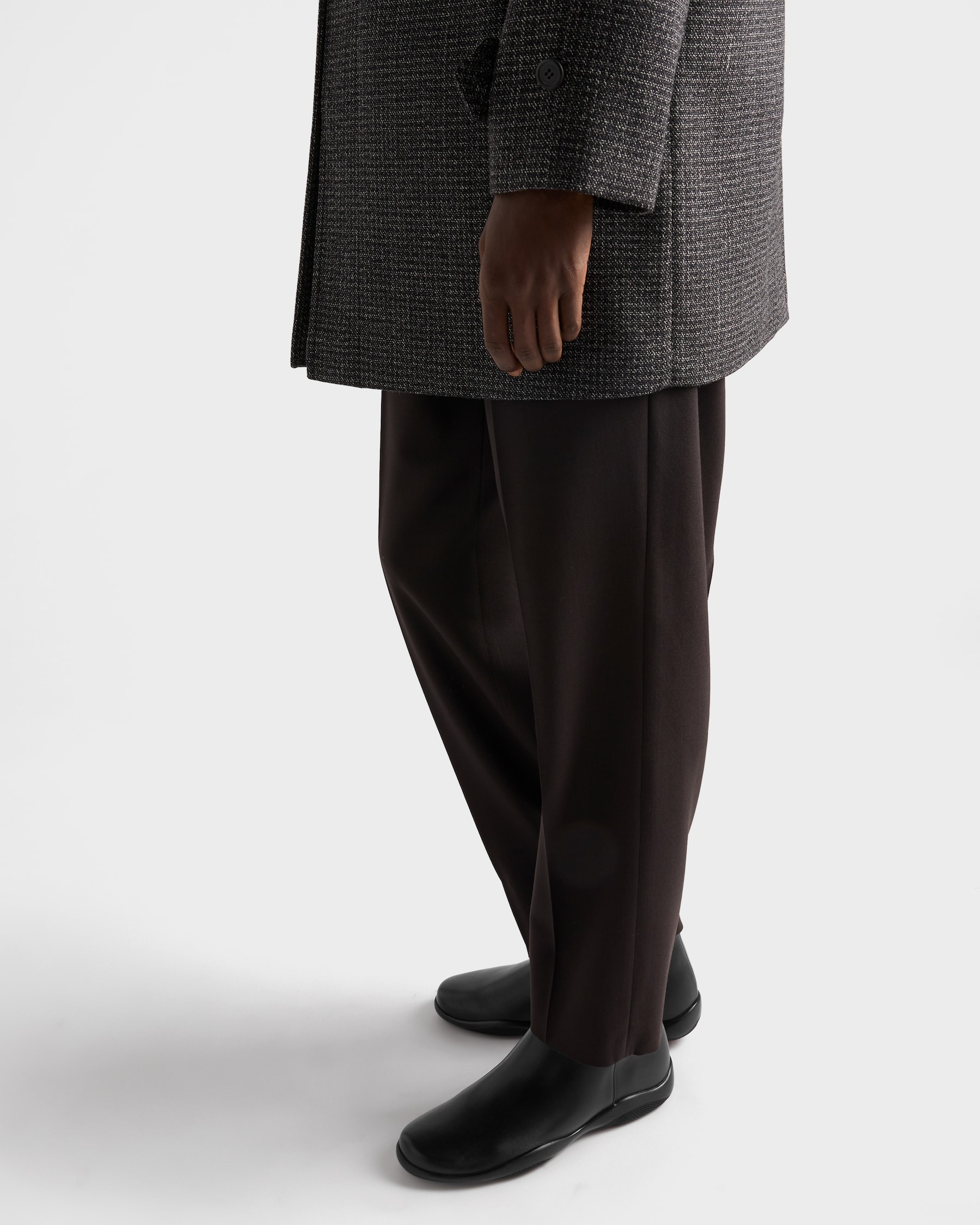 Black Toblach Leather Ankle Boots | PRADA