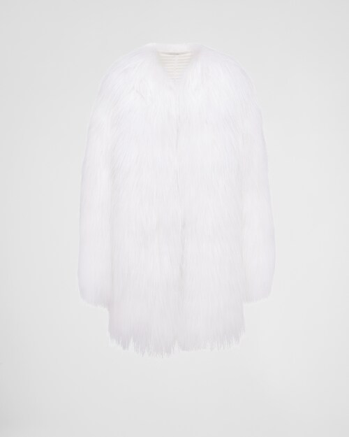 White Kidassia caban jacket | Prada