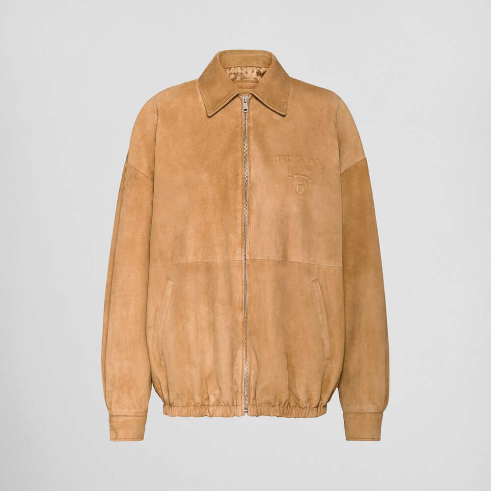 Maple Brown Suede jacket | Prada