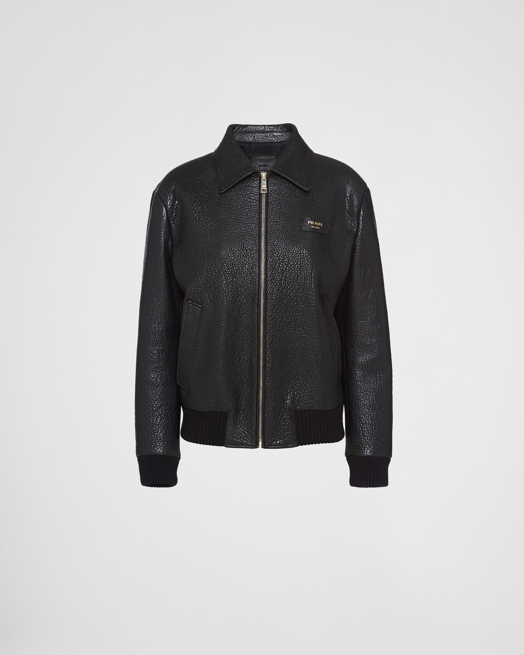 Black Nappa Leather Jacket | PRADA