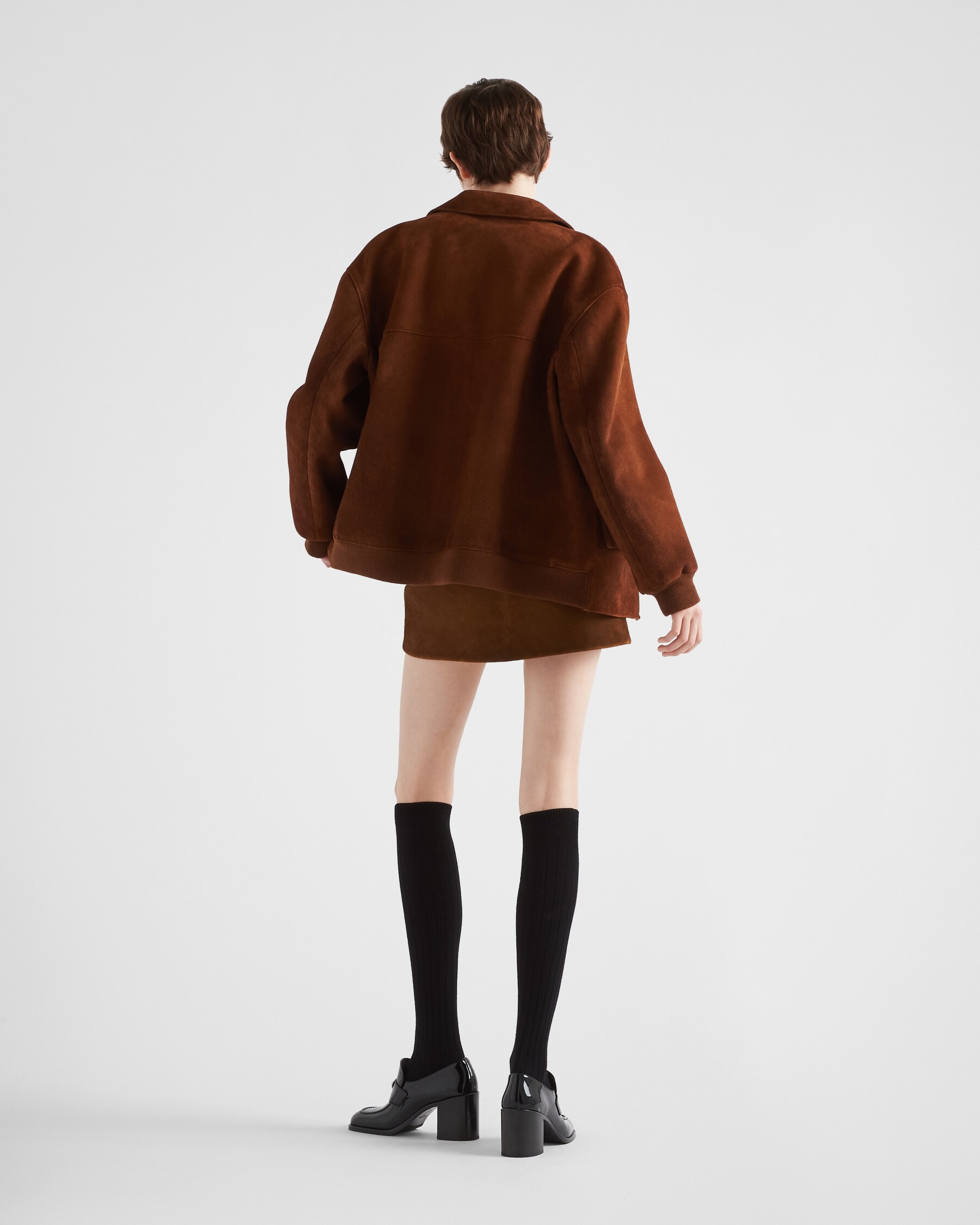 Oak Suede Jacket | PRADA