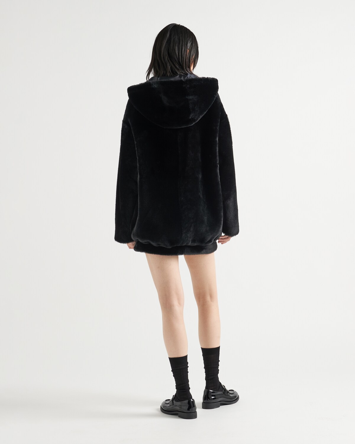 Black Shearling Jacket | PRADA