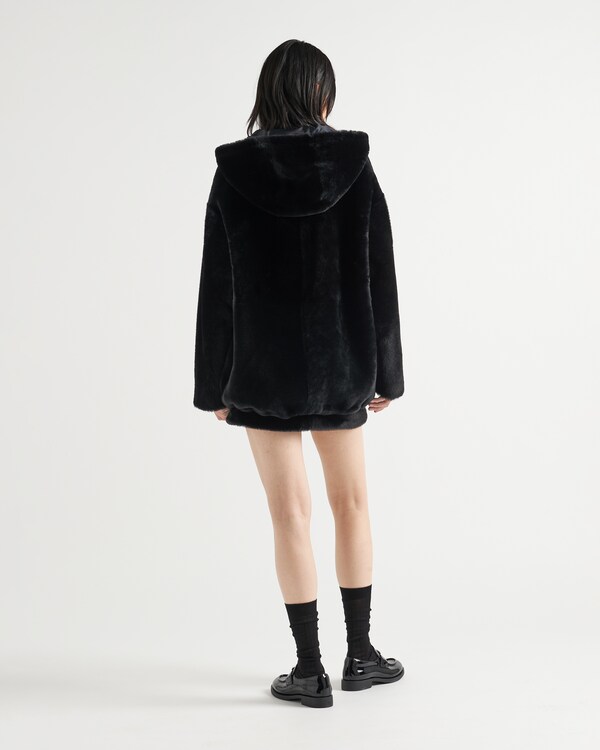 Black Shearling Jacket | PRADA