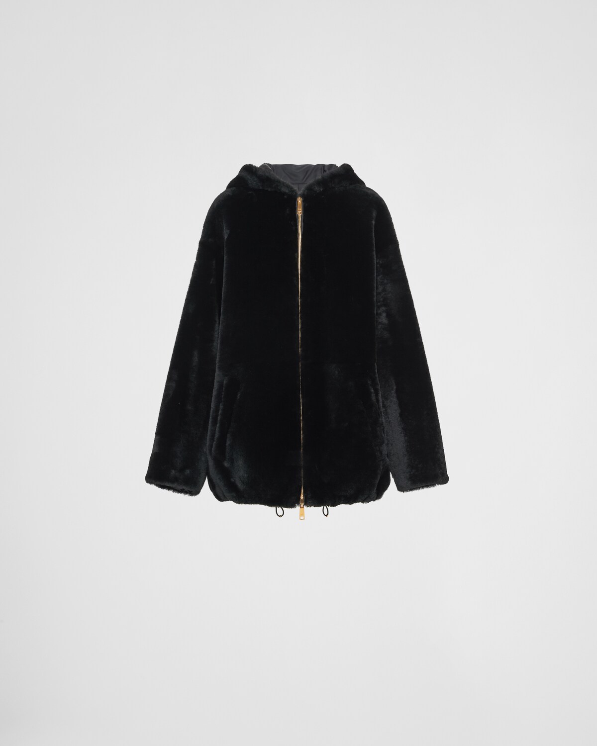 Black Shearling Jacket | PRADA