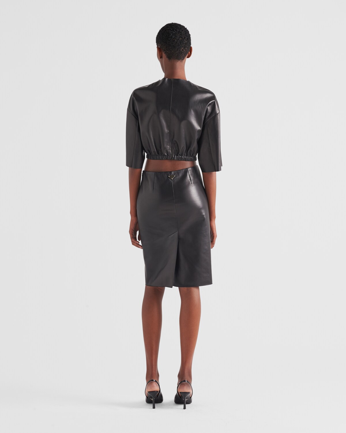 Black Nappa Leather Bomber Jacket | PRADA