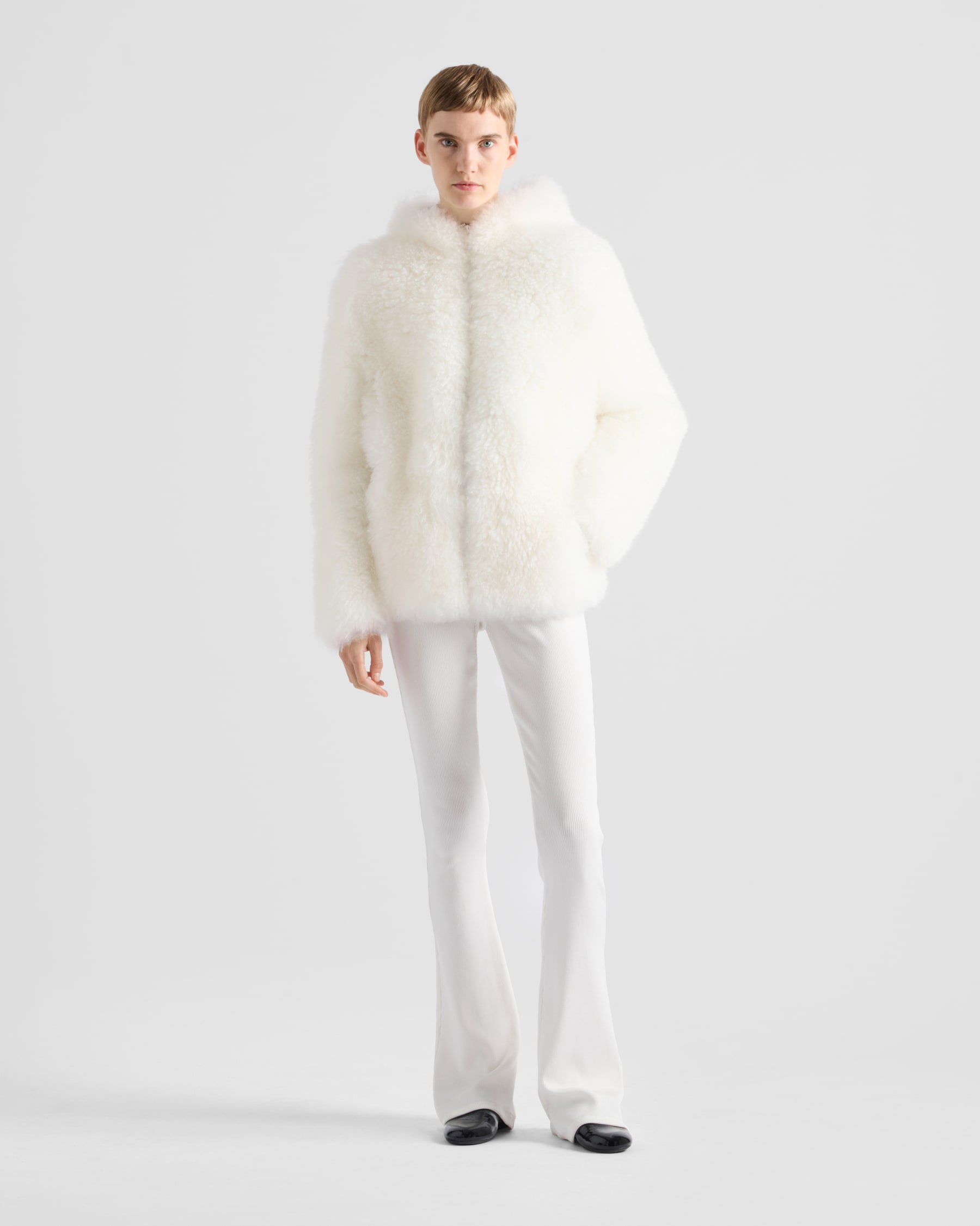 White Cashmere Jacket | PRADA