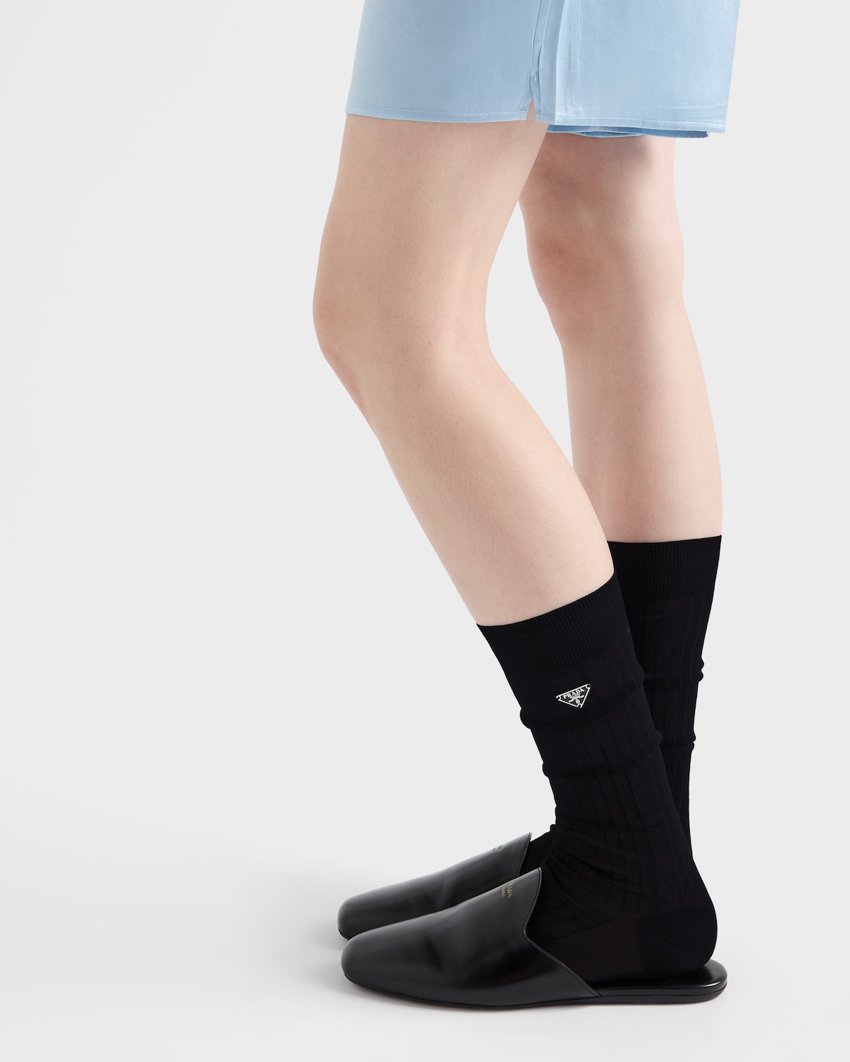 Black Cotton Socks | PRADA