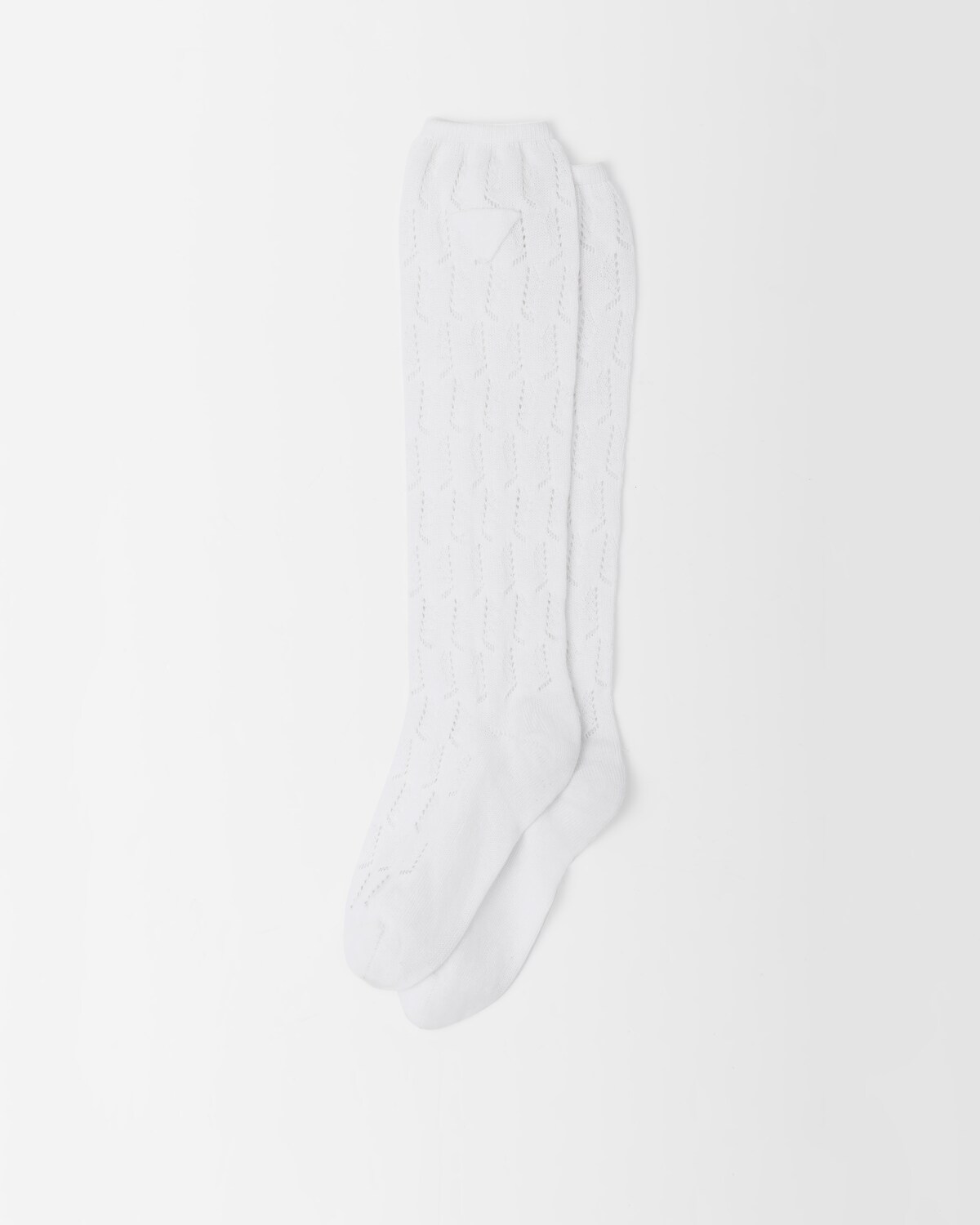 White Cotton Socks | PRADA