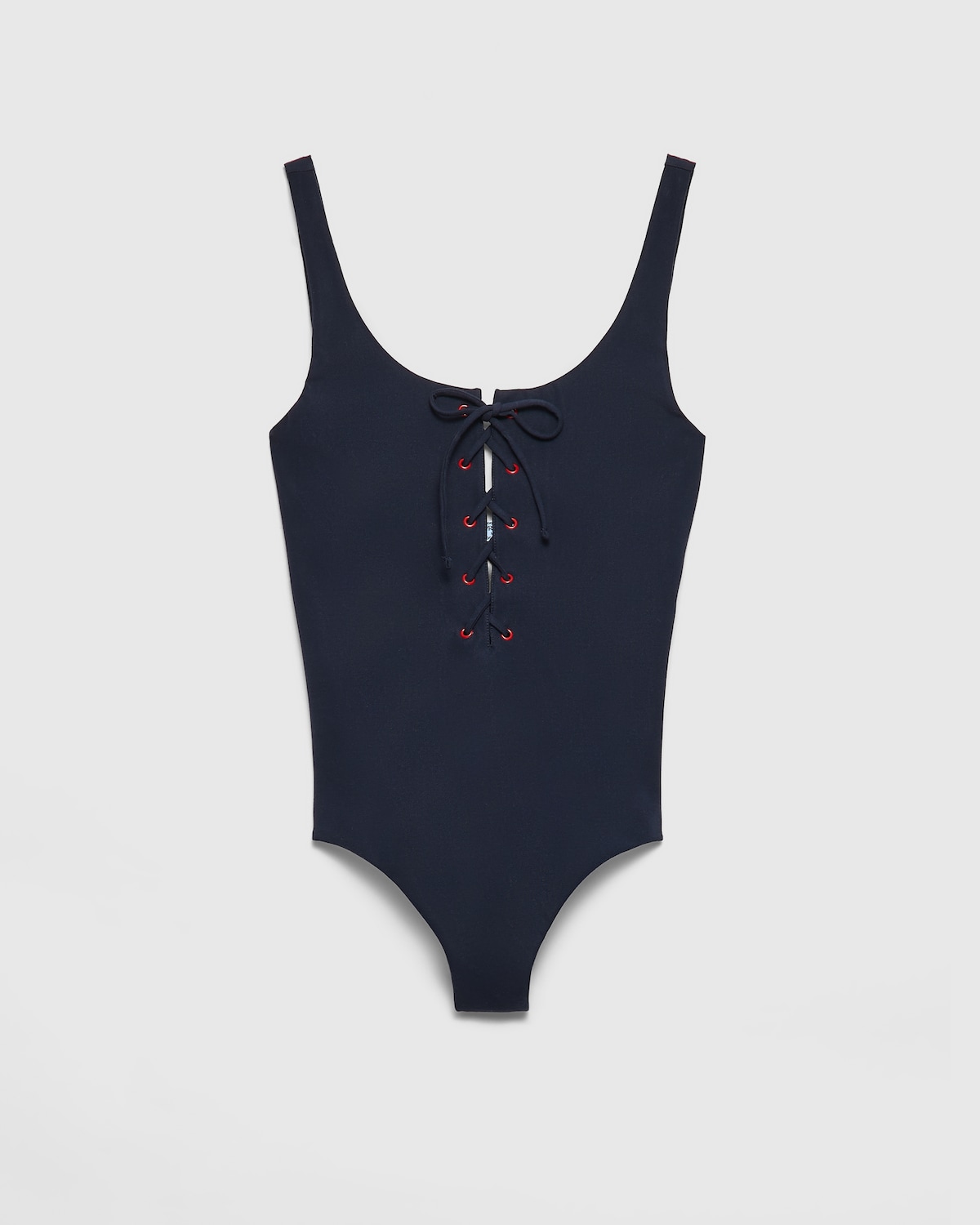 Navy One-piece Stretch Jersey Swimsuit | PRADA