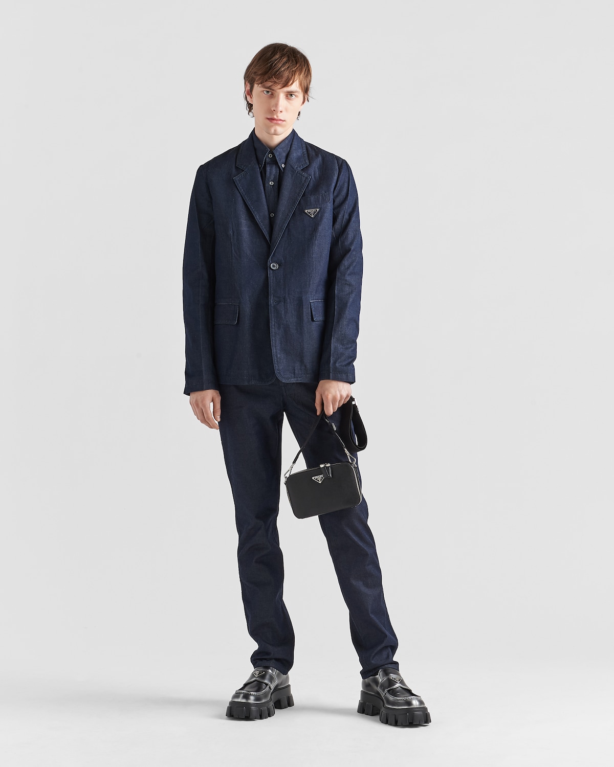 Navy Denim Jacket | PRADA