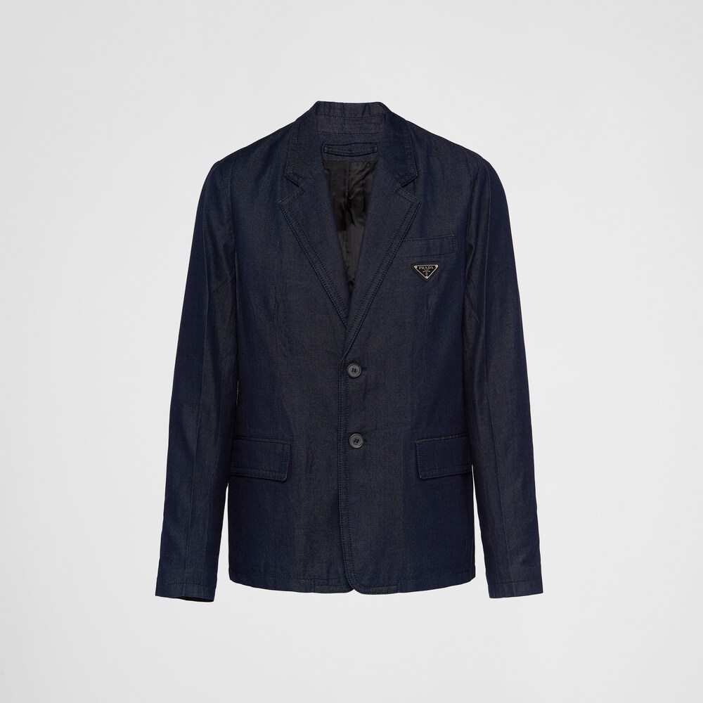 Navy Denim jacket | Prada