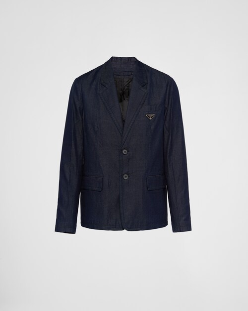 Navy Denim jacket | Prada