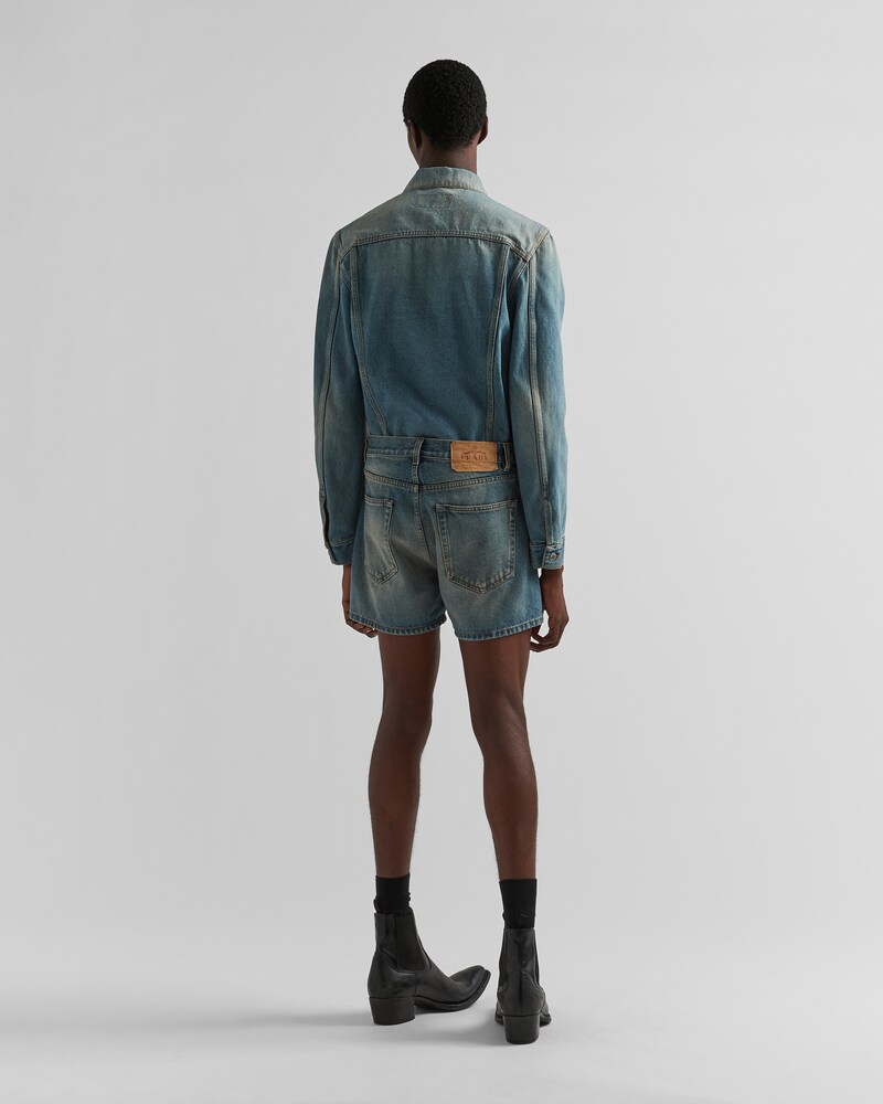 Light Blue Denim Blouson Jacket | PRADA
