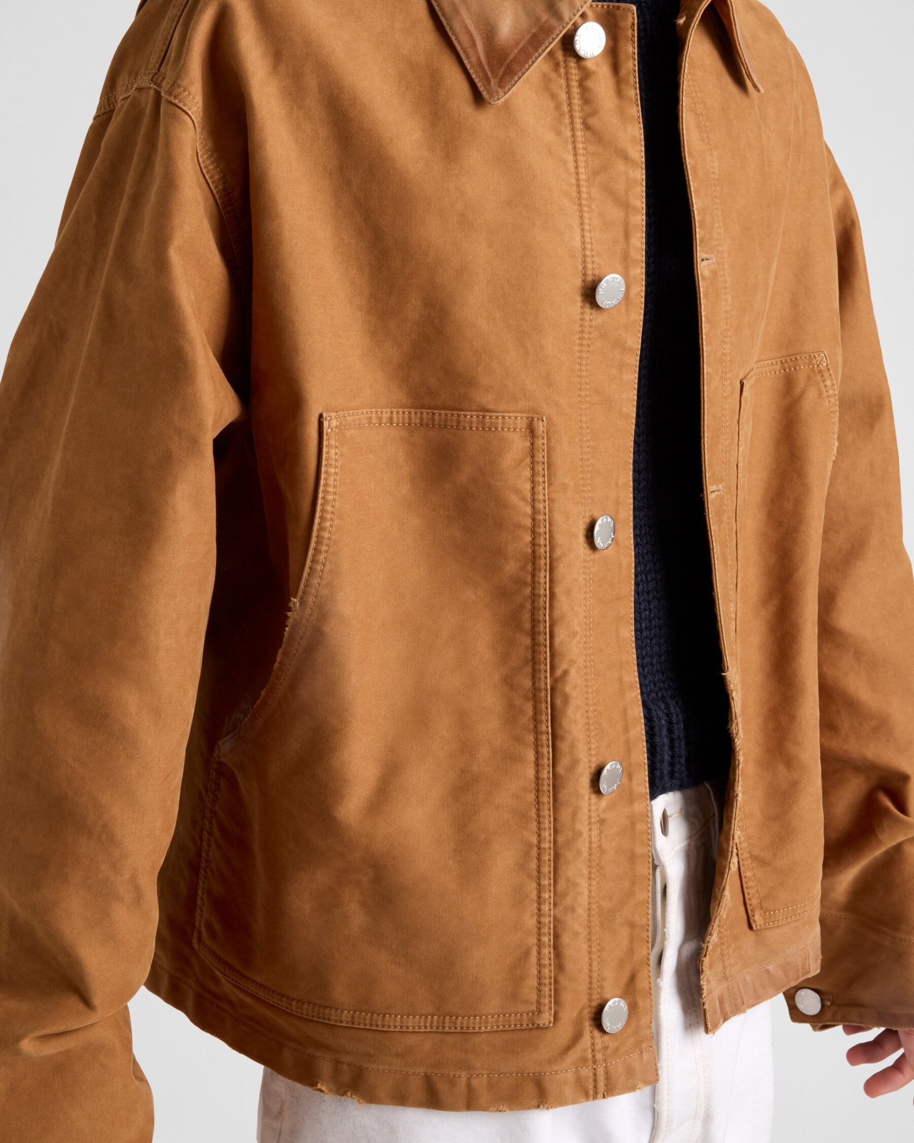 Brown Moleskin Blouson Jacket | PRADA