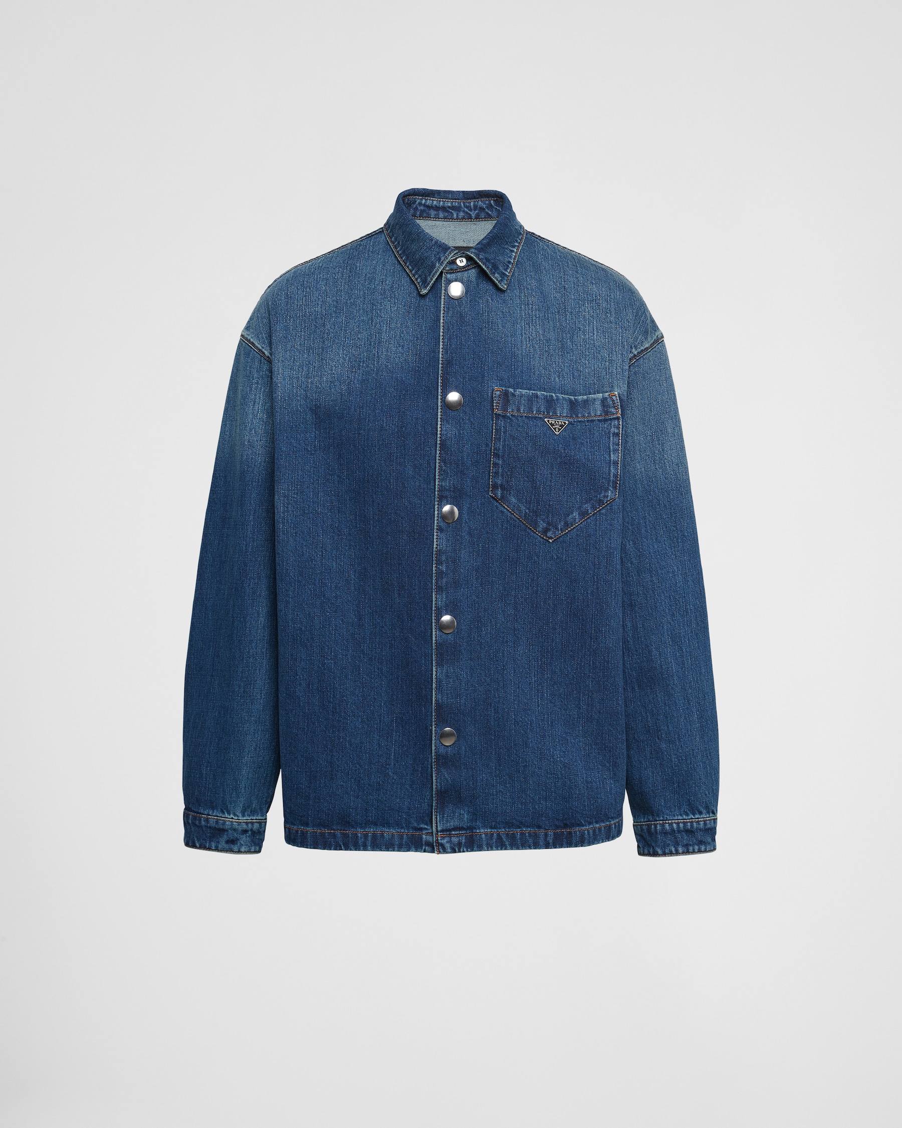 Navy Denim Shirt | PRADA