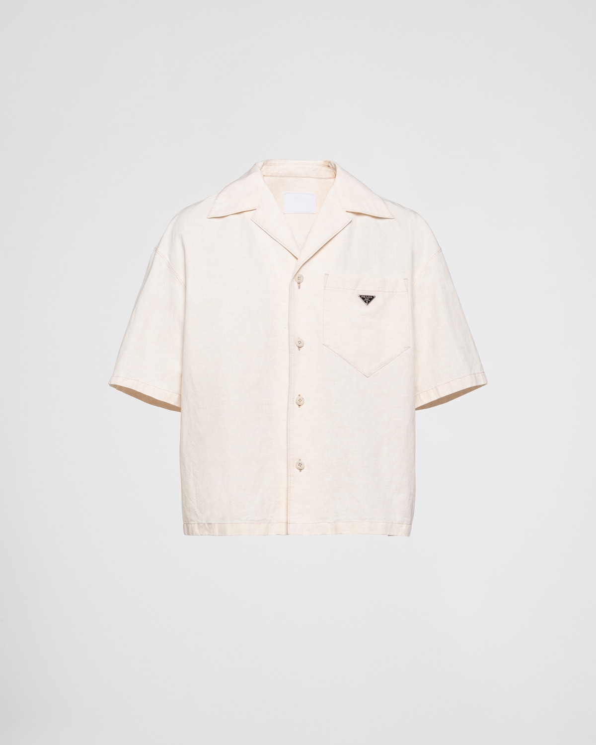 Beige Chambray Shirt | PRADA