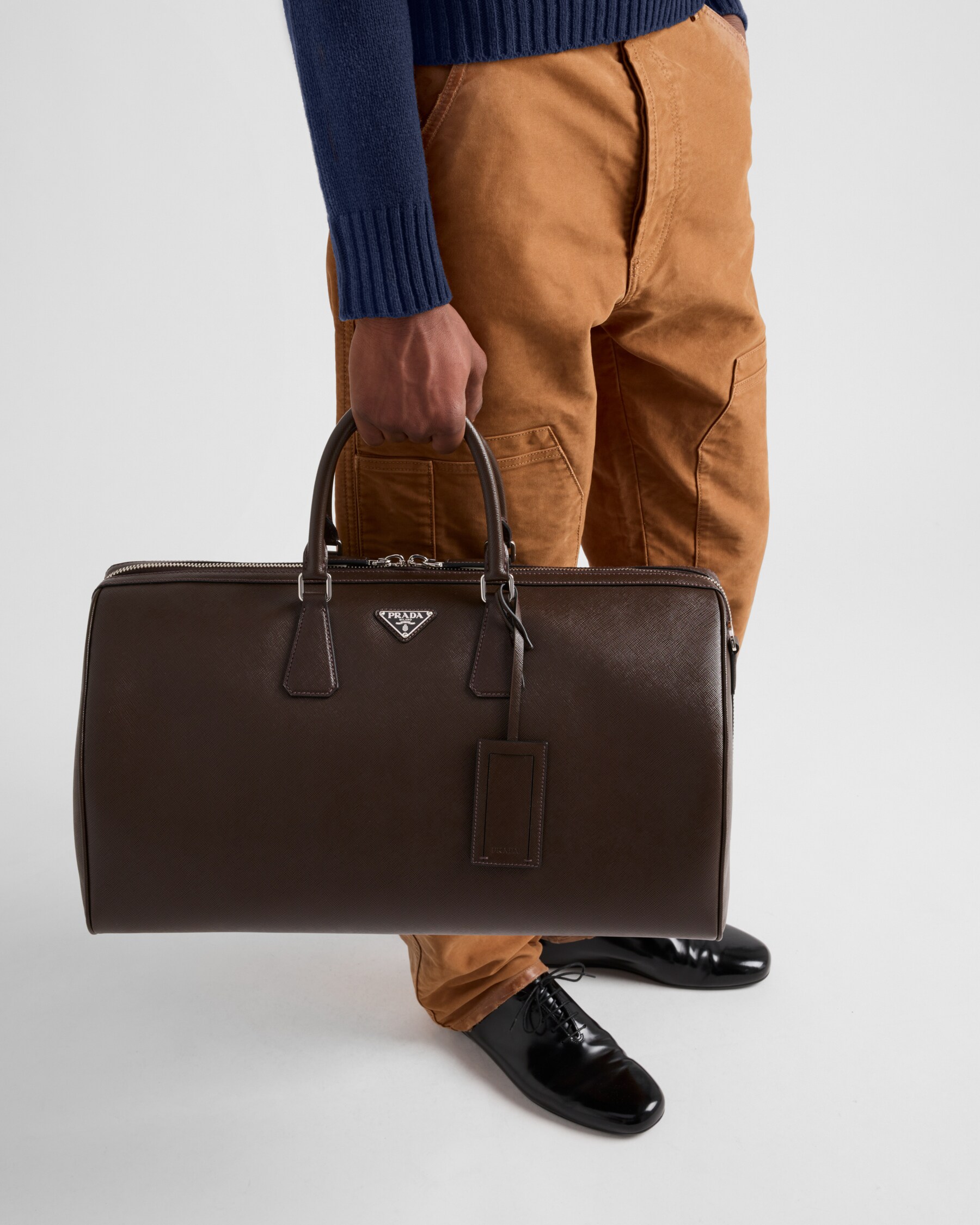 Brown Moleskin Cotton Pants | PRADA