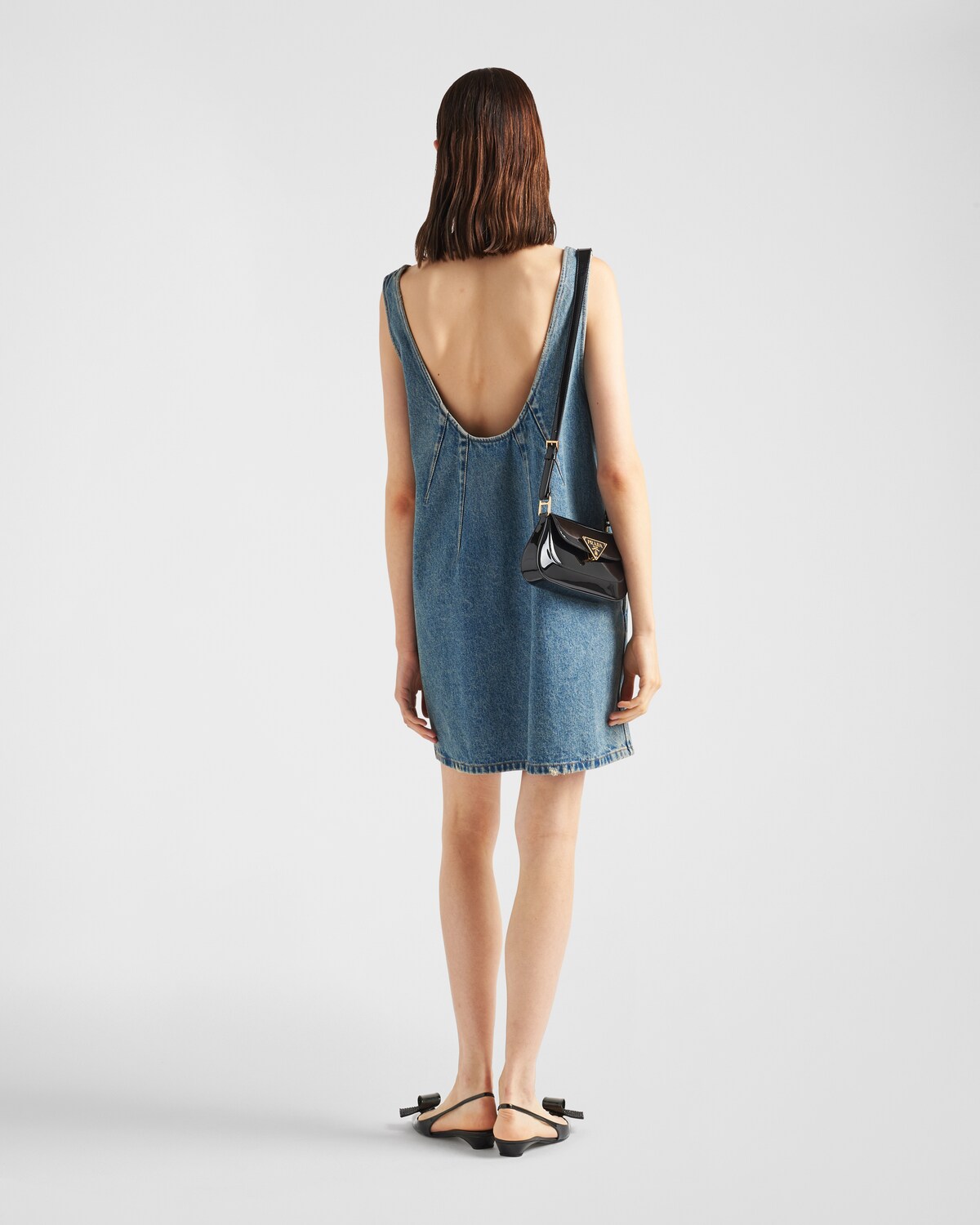 Mid Blue Denim Dress | PRADA