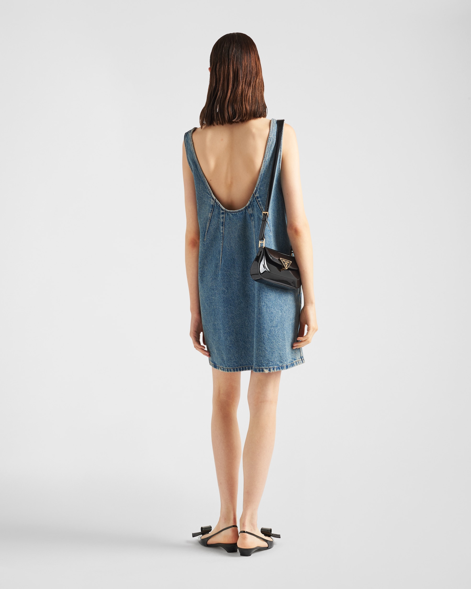 Mid Blue Denim Dress | PRADA