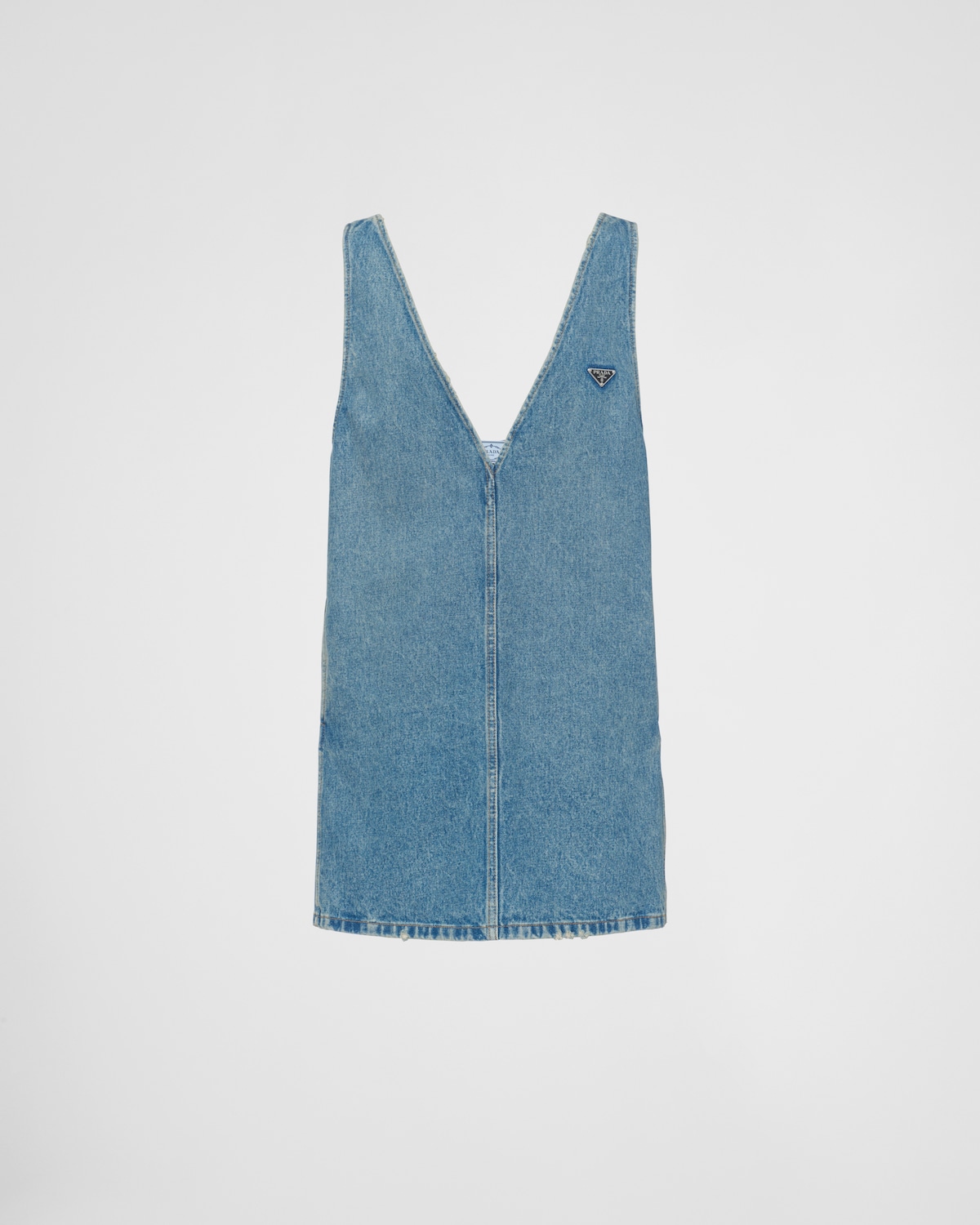 Mid Blue Denim Dress | PRADA