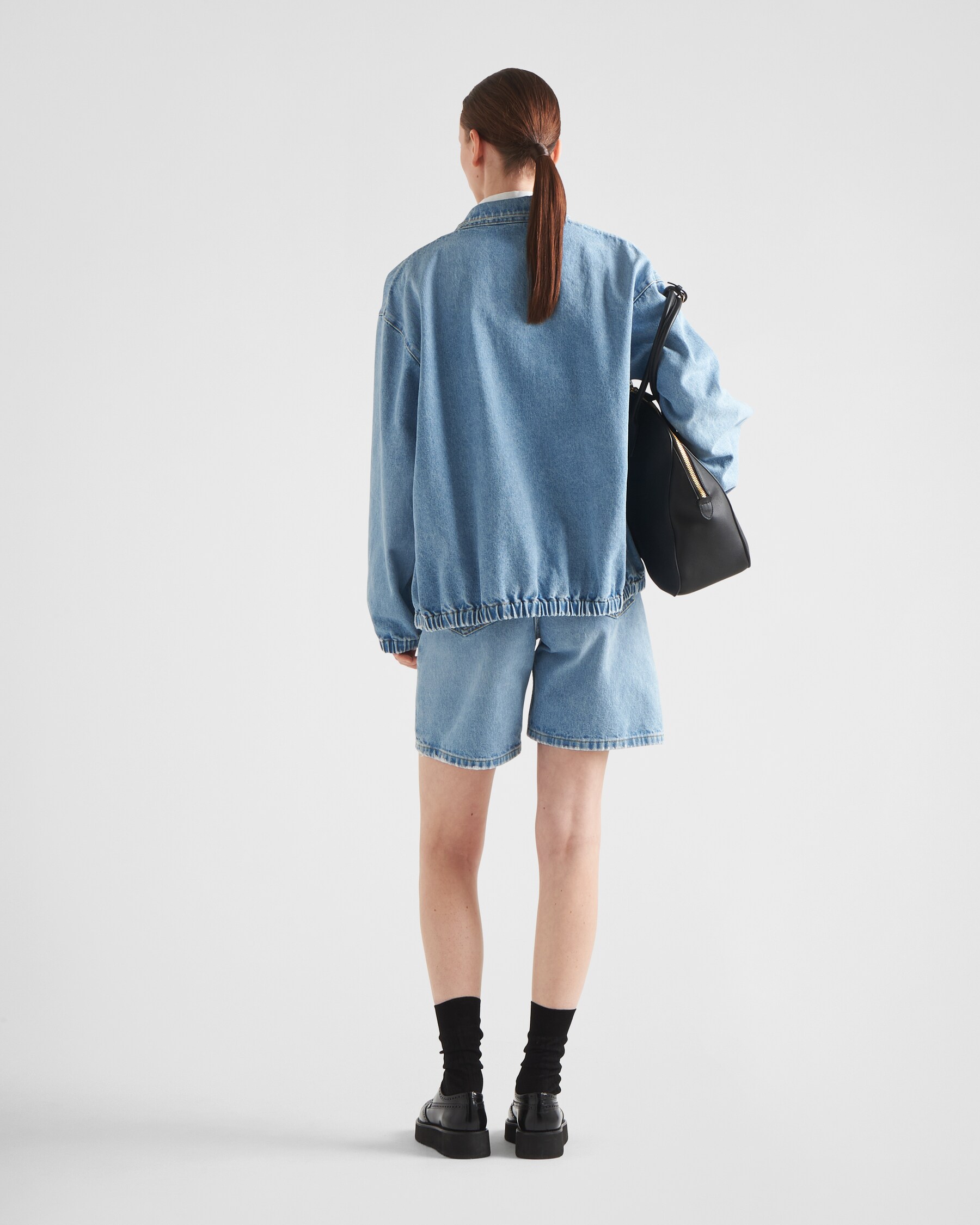 Sky Blue Denim Jacket | PRADA