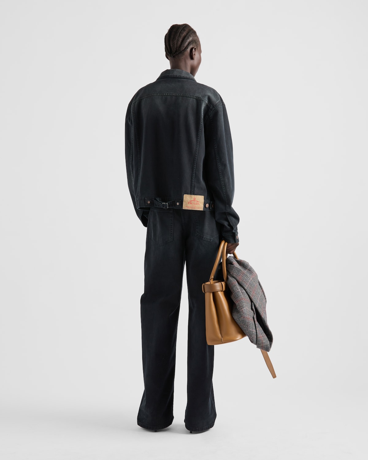 Black Denim Blouson Jacket | PRADA