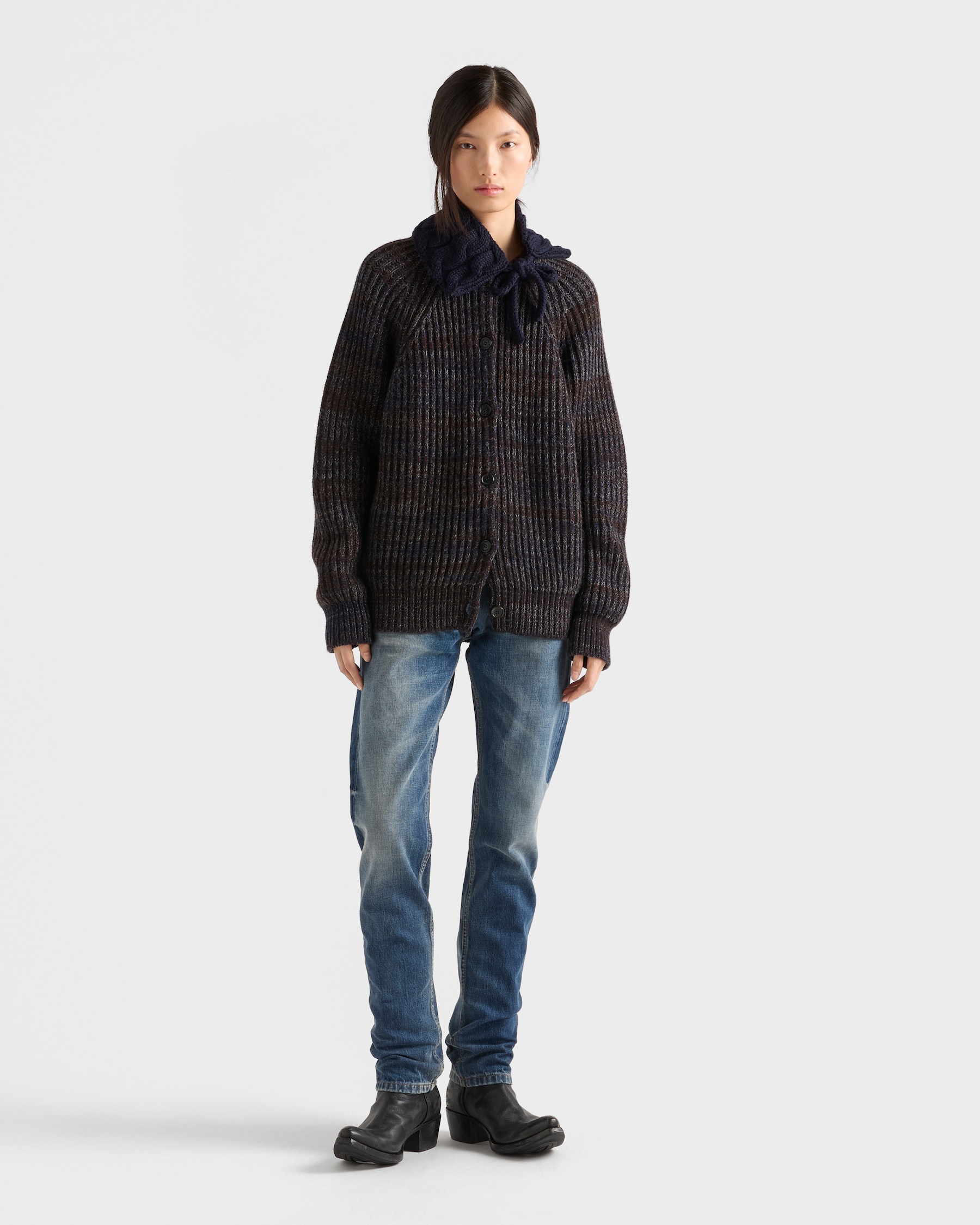 Navy Tapered Selvedge Denim Jeans | PRADA