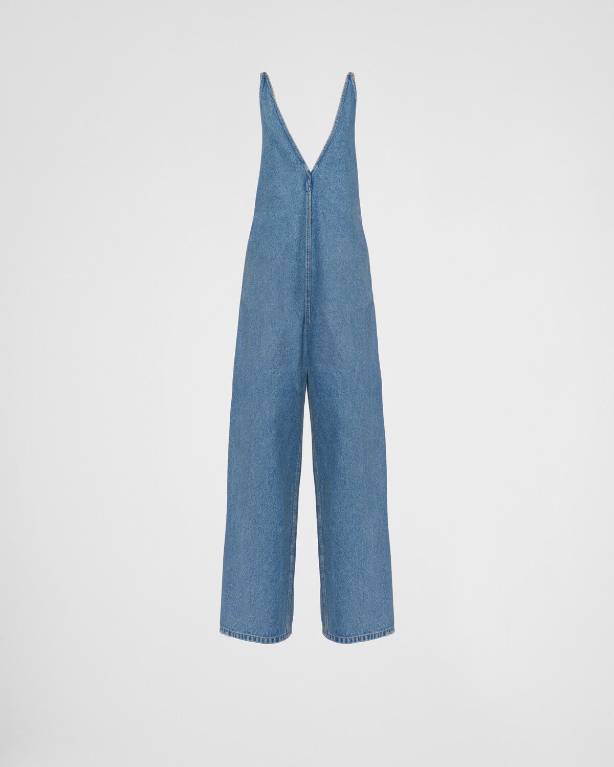 Mid Blue Denim Jumpsuit | PRADA