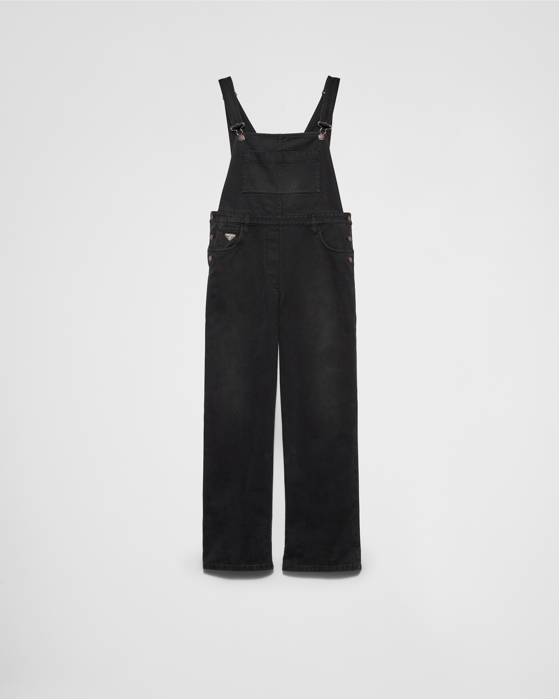 Black Denim Overalls | PRADA