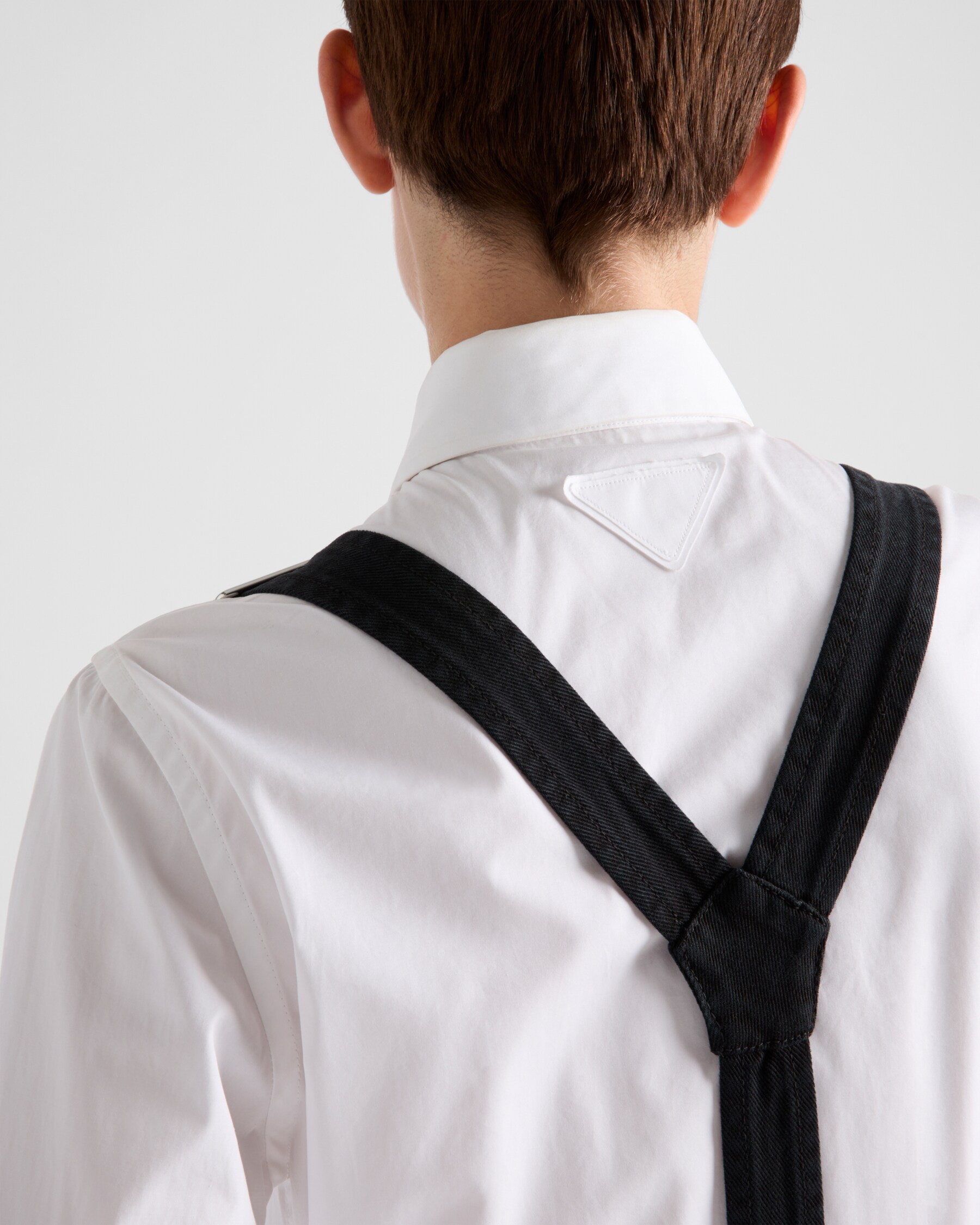 Black Denim Overalls | PRADA