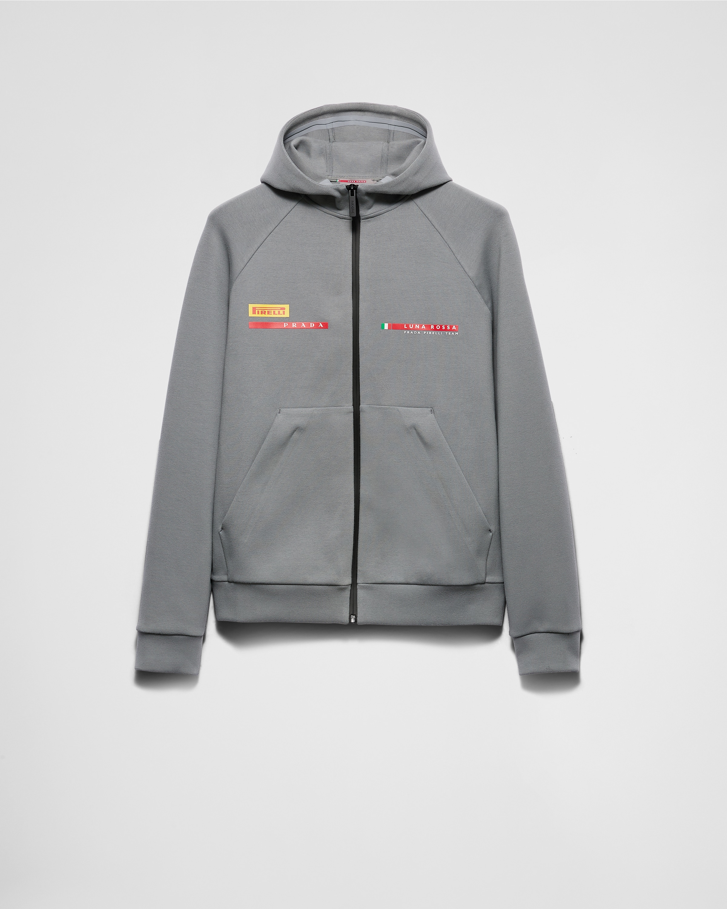 Sweat à capuche Luna Rossa Prada Pirelli en coton technique