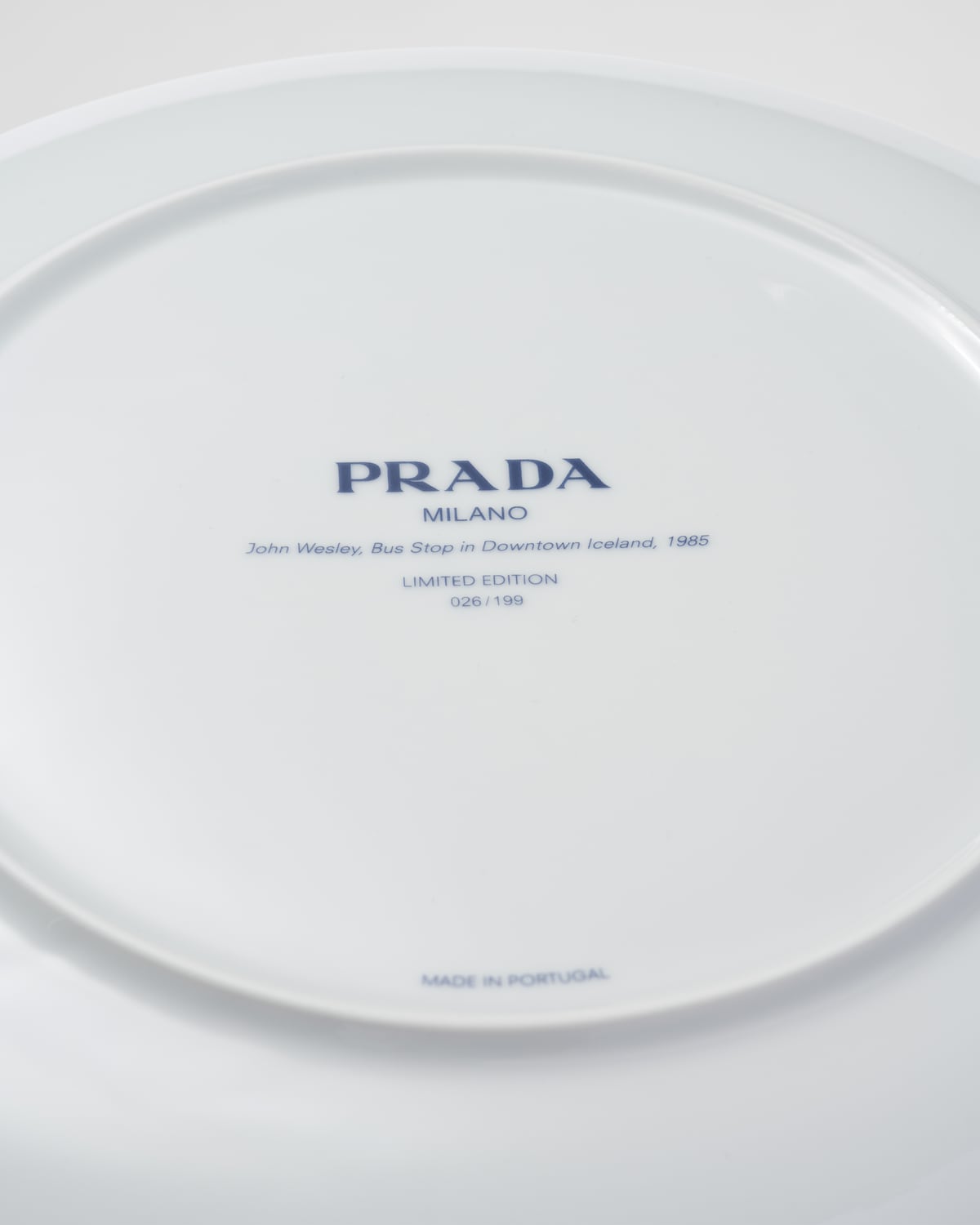 "Bus Stop" Print Collectible Porcelain Plate - Bus Stop In Downtown ...